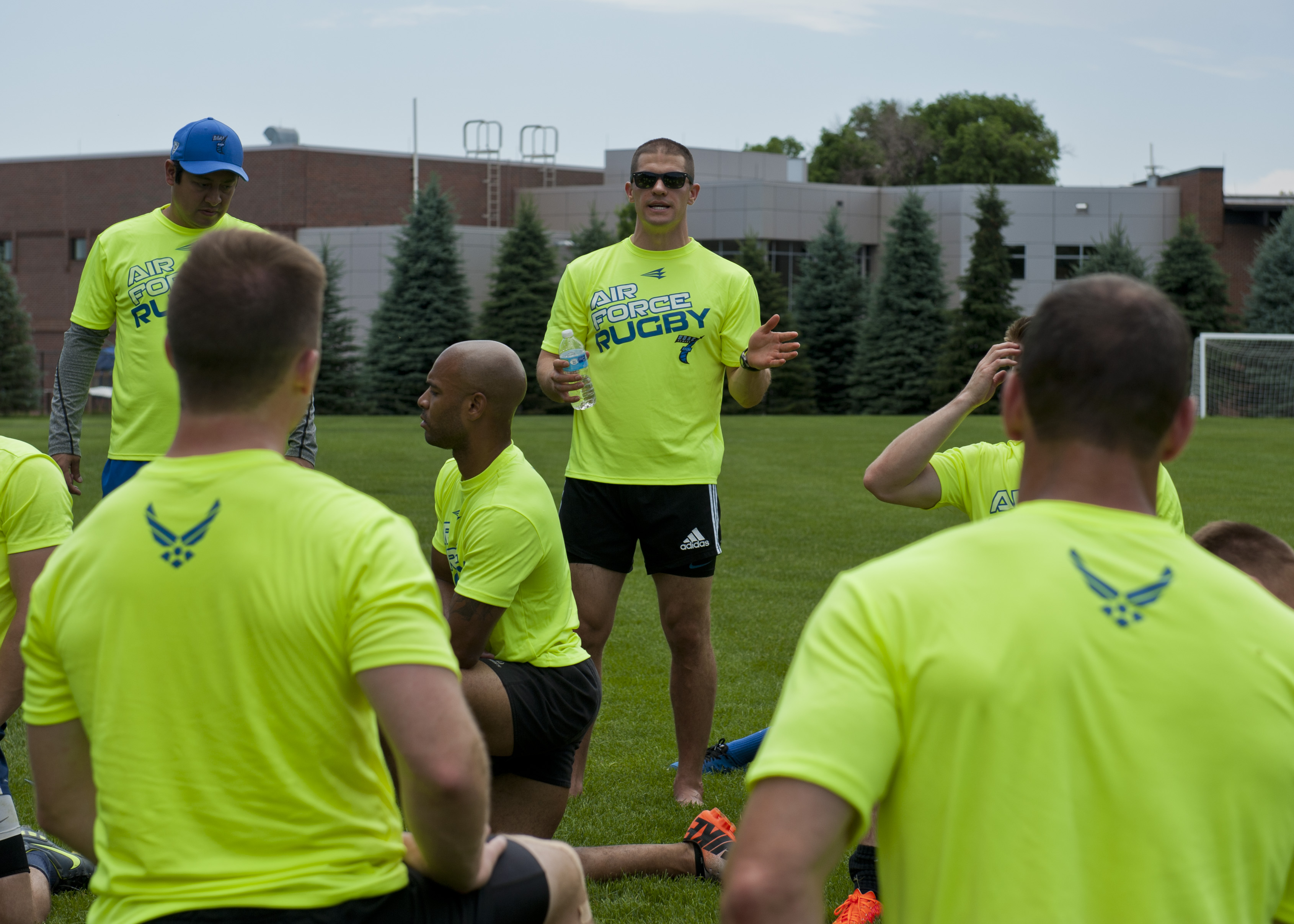 Air Force Rugby Sevens team practices at Peterson > Peterson and ...