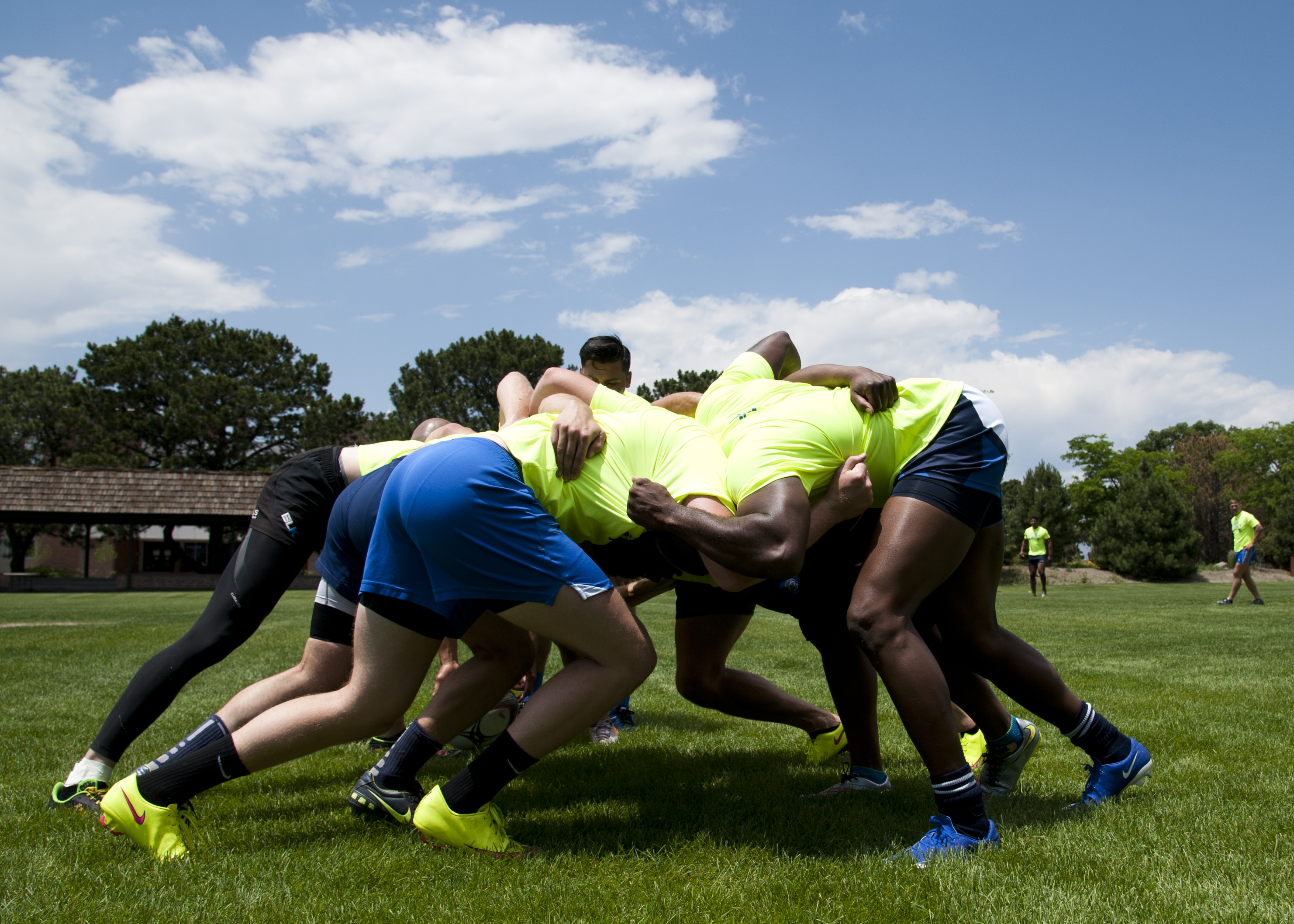 Air Force Rugby Sevens team practices at Peterson > Peterson and ...