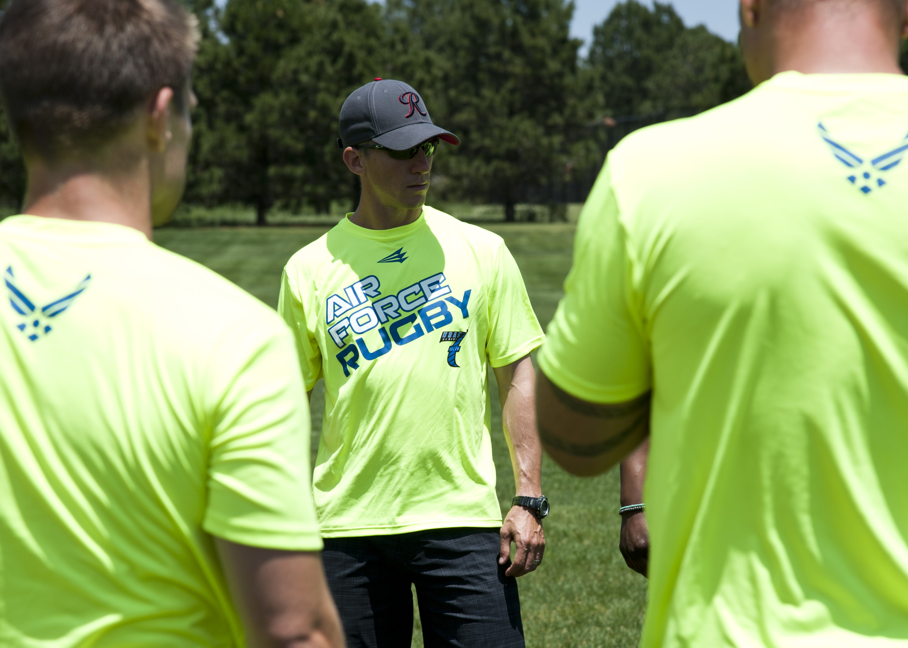 Air Force Rugby Sevens team practices at Peterson > Peterson and ...