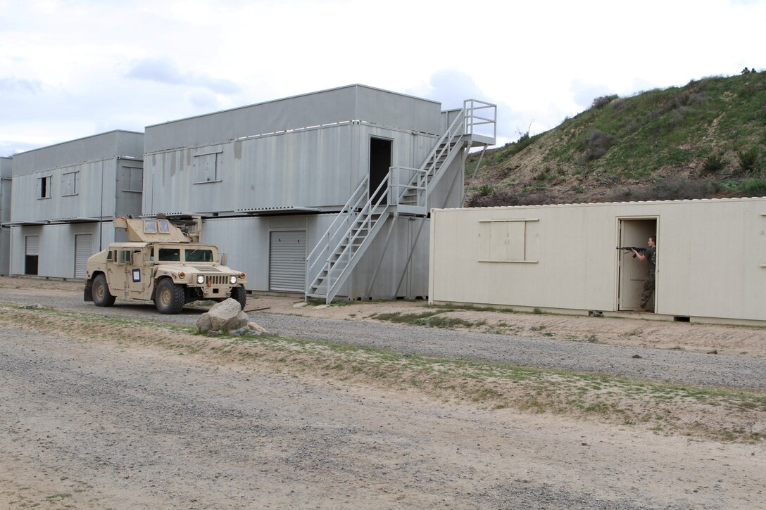 Marine quick reaction force combats enemy threats during MEFEX-15