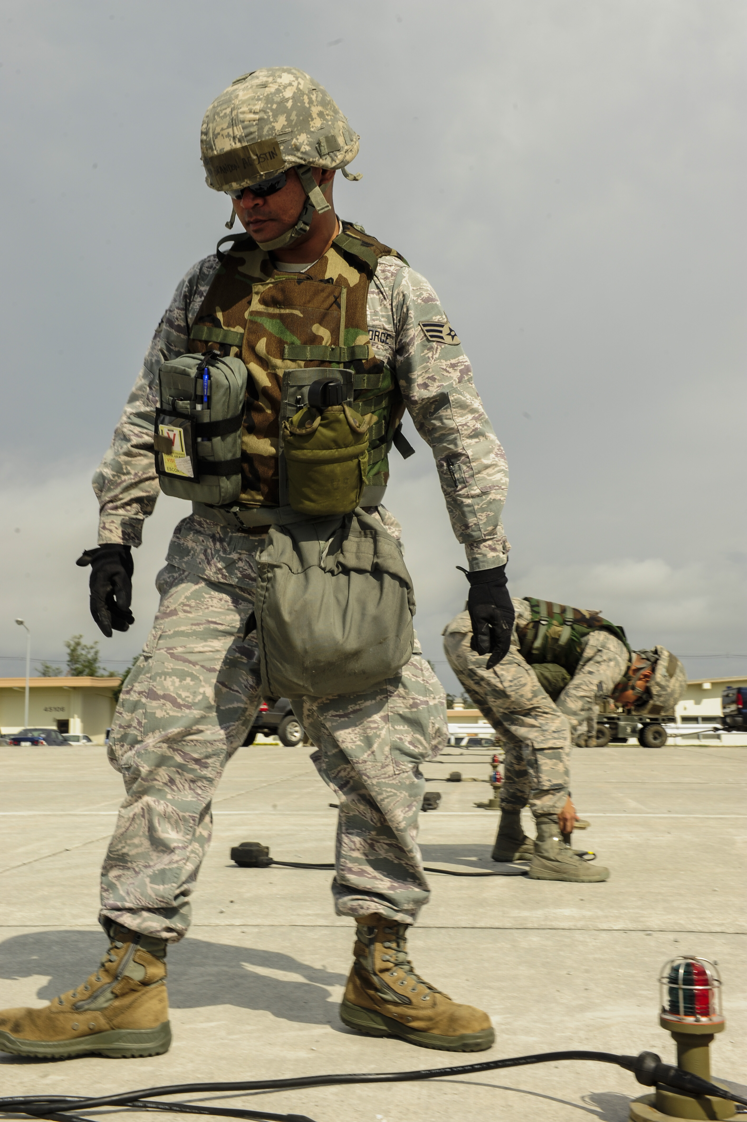 Marines join Kadena Airmen for contingency exercise