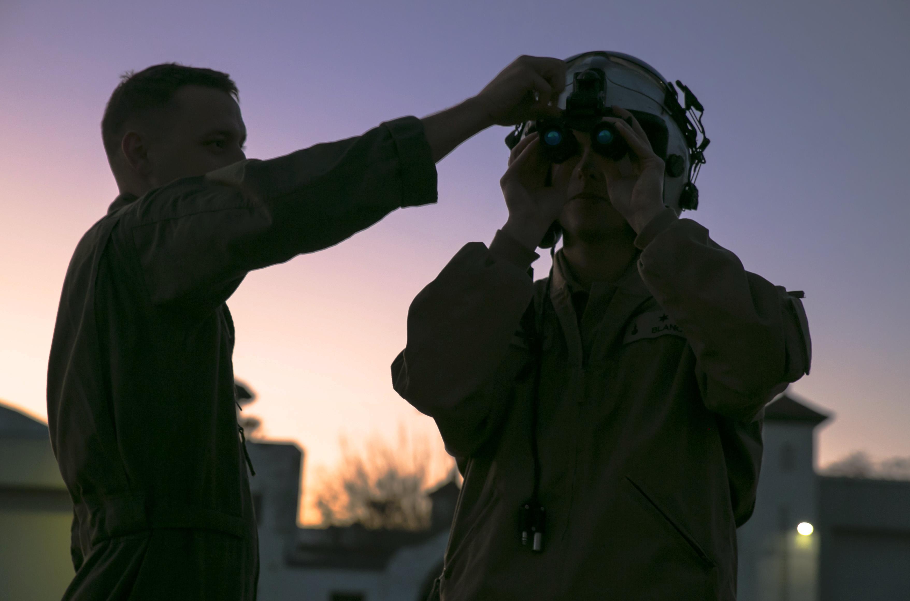 Into Darkness: NATO pilots complete night training