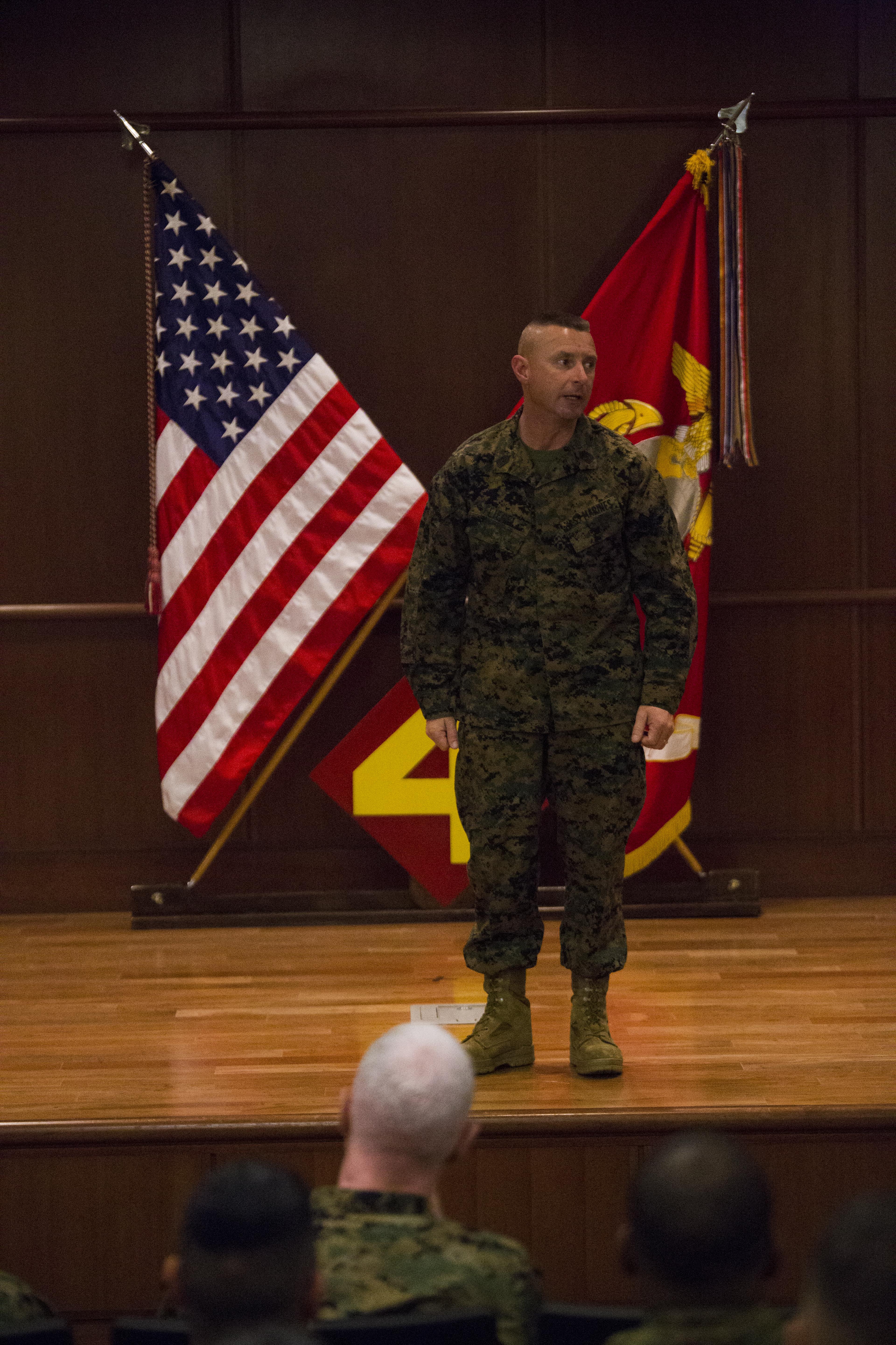 4th Marine Division gets new Sergeant Major