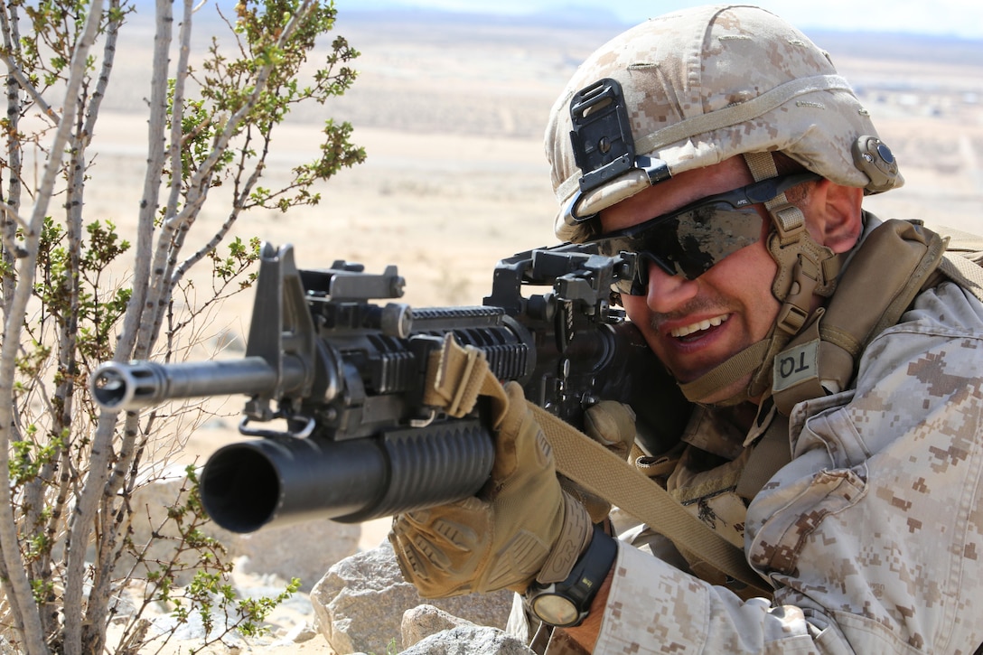 Integrated Task Force infantry Marines conduct dry fire before ...