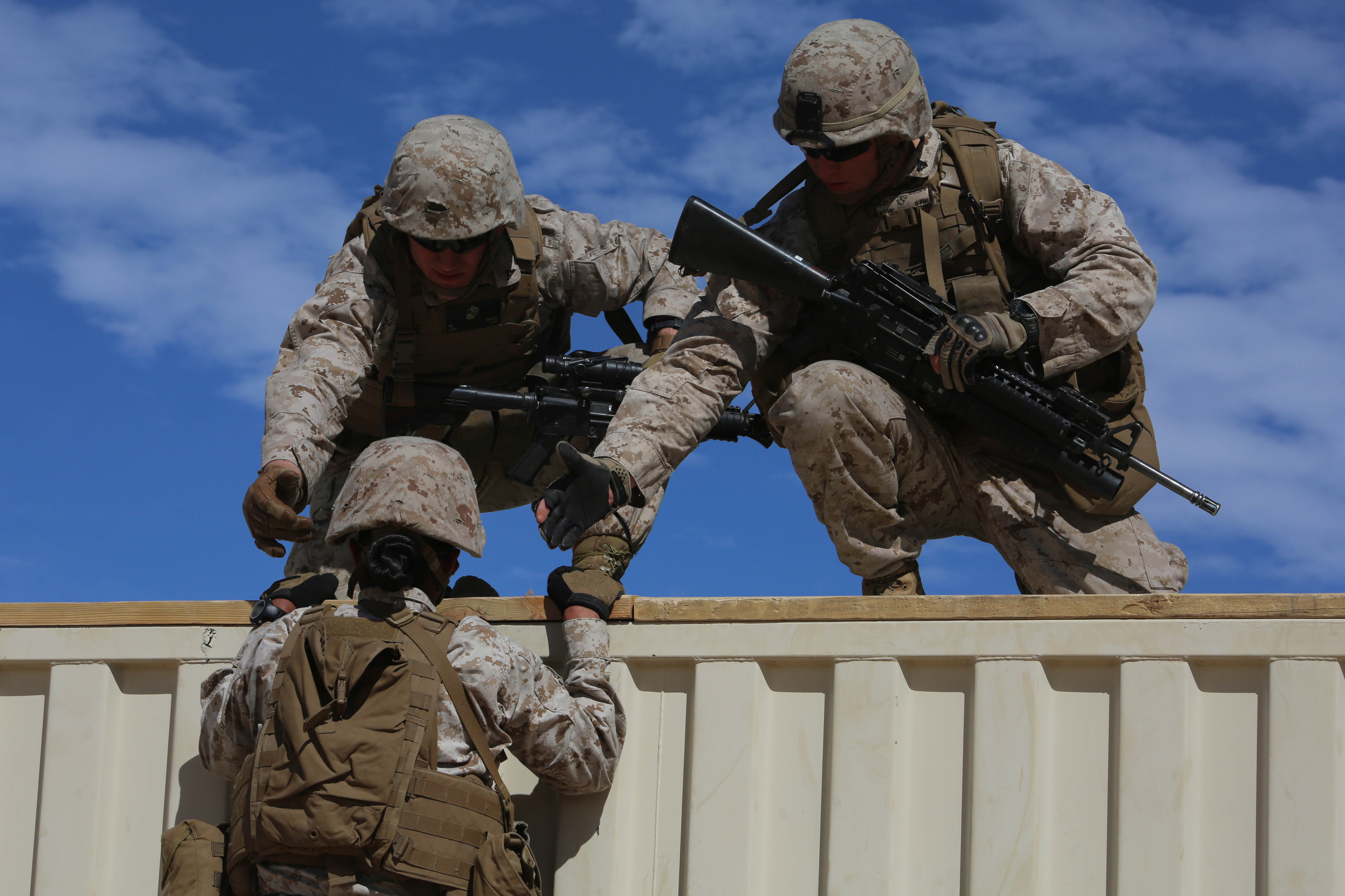 Integrated Task Force infantry Marines conduct dry fire before ...