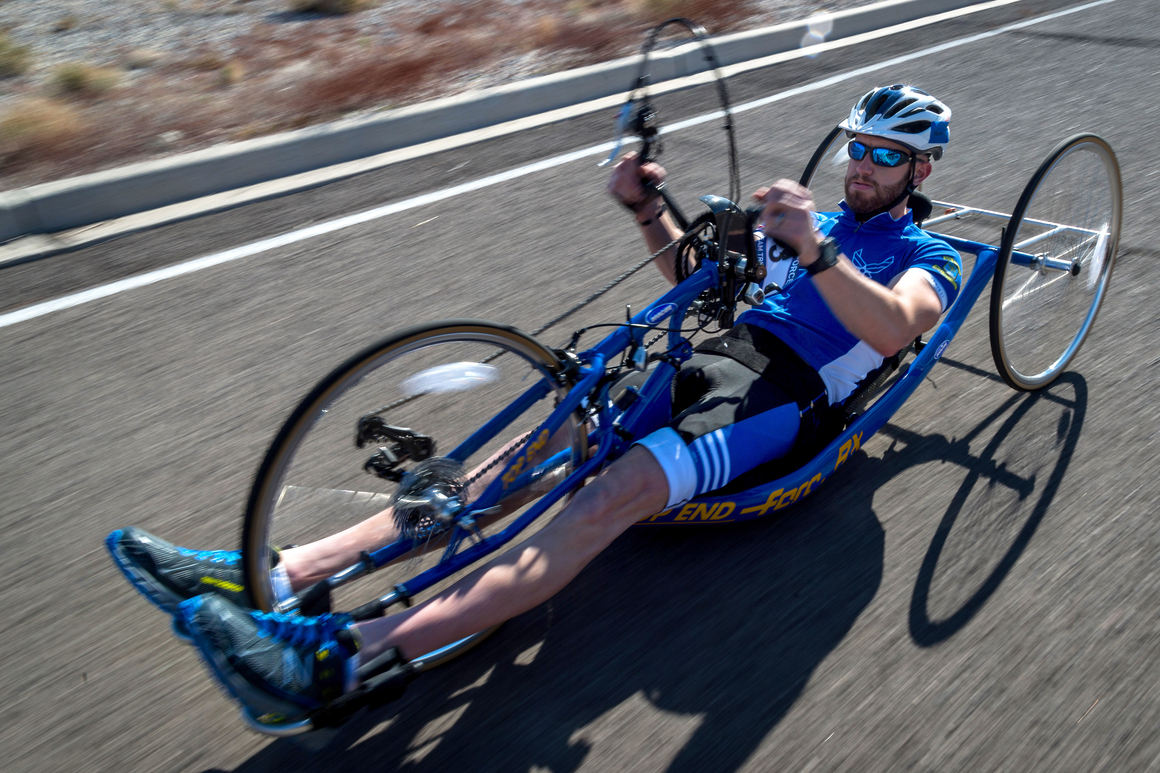 Jeremiah Means, wounded warrior and men's handcycle 10K race ...