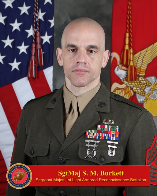 Sergeant Major Steven M. Burkett > 1st Marine Division > Biography