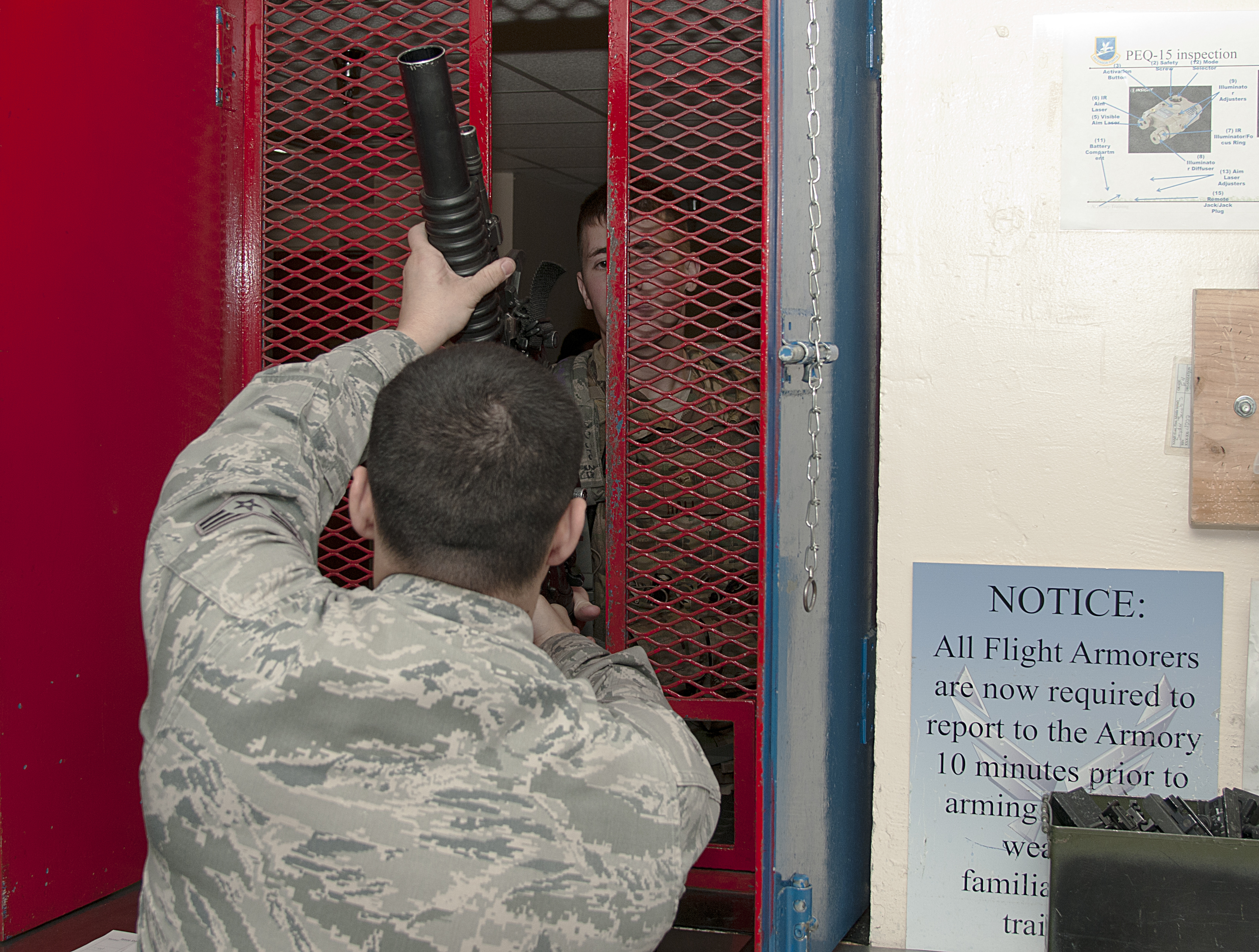 Armorers support mission by equipping defenders > Air Force Global ...