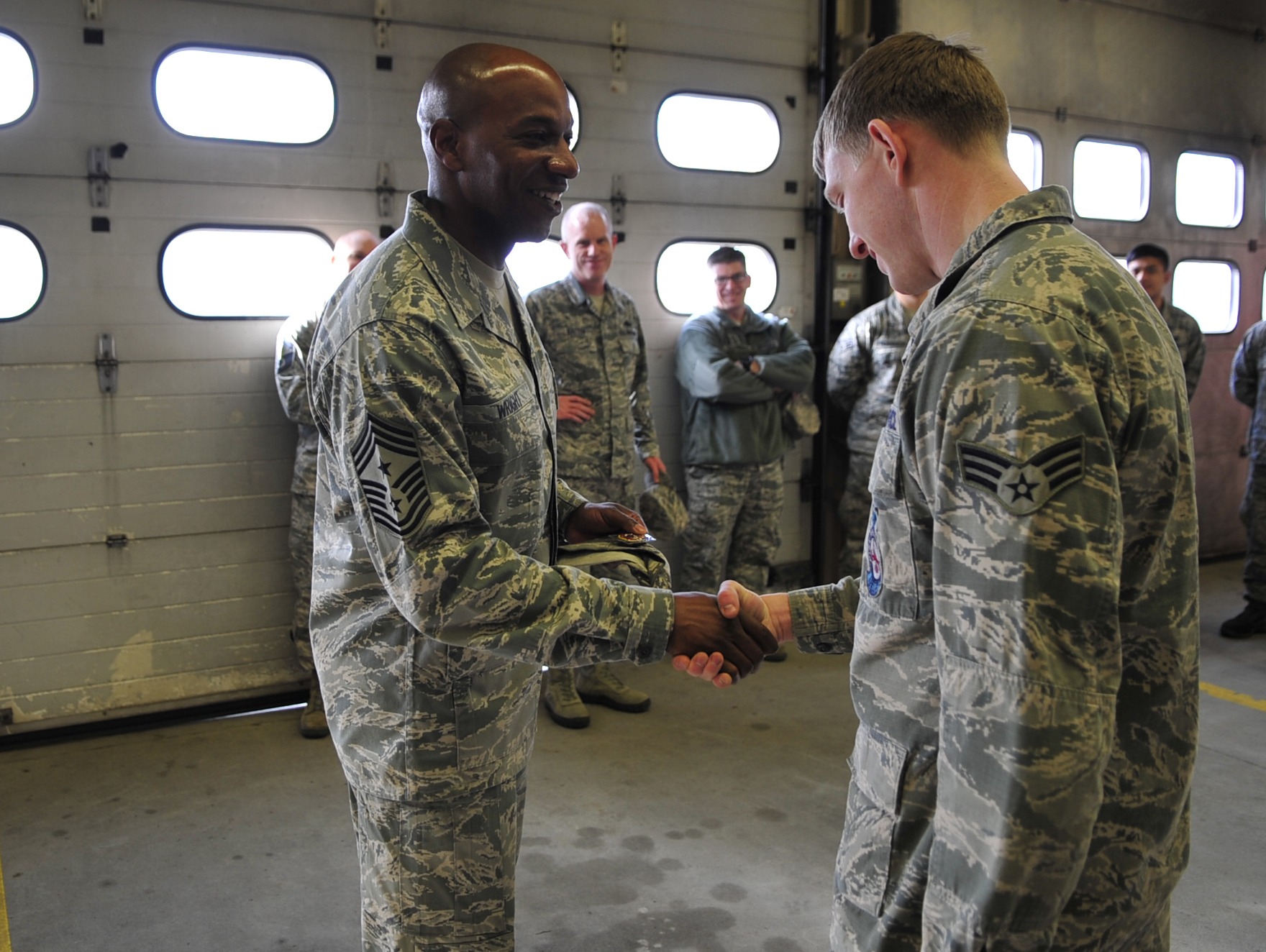 3rd Air Force command chief tours Ramstein