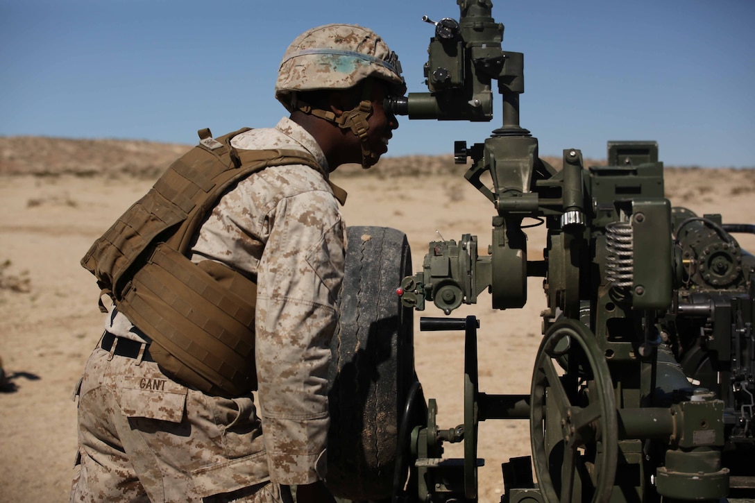 Integrated Task Force artillery Marines conduct fire-missions for ...