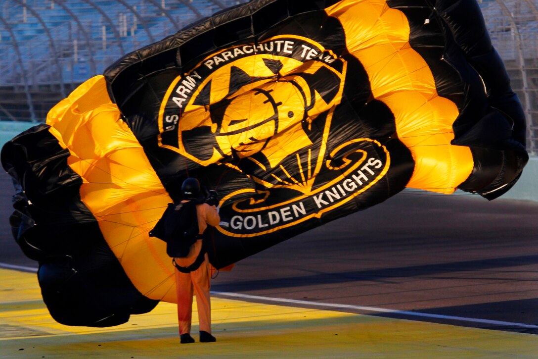 U.S. Army Sgt. 1st Class Brian Karst, Gold Team member of the U.S. Army ...