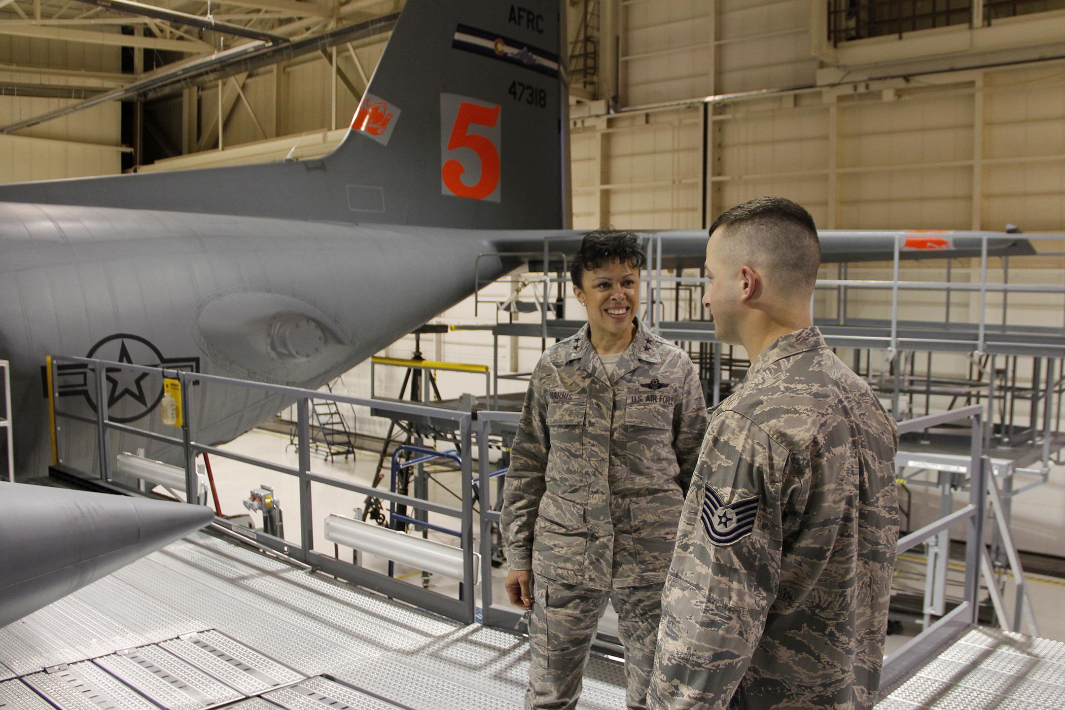 NAF leadership visits Colorado reserve wing > Air Force Reserve Command ...