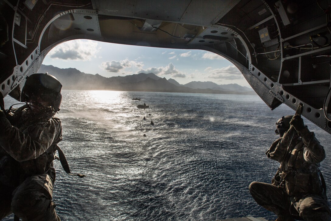 By air, land: Army trains at bellows