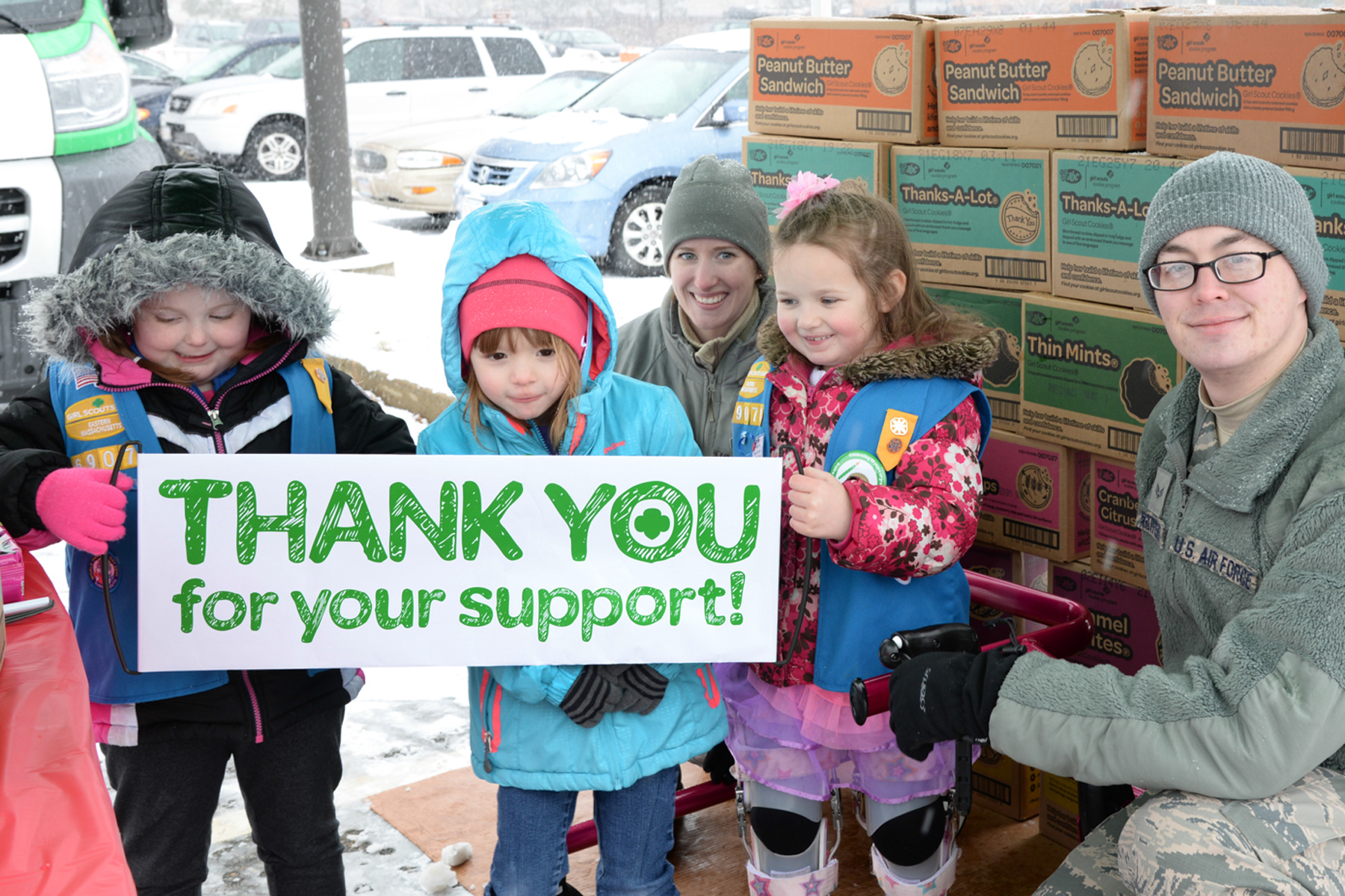 Hanscom Airmen and local Girl Scouts join forces for Operation Cookie ...