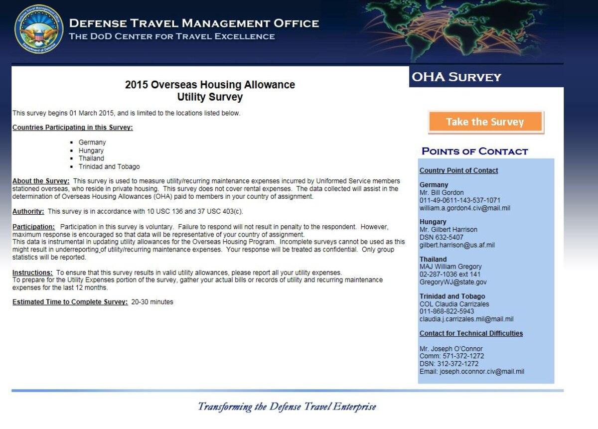 Wanted: OHA survey participants > Spangdahlem Air Base > Article Display