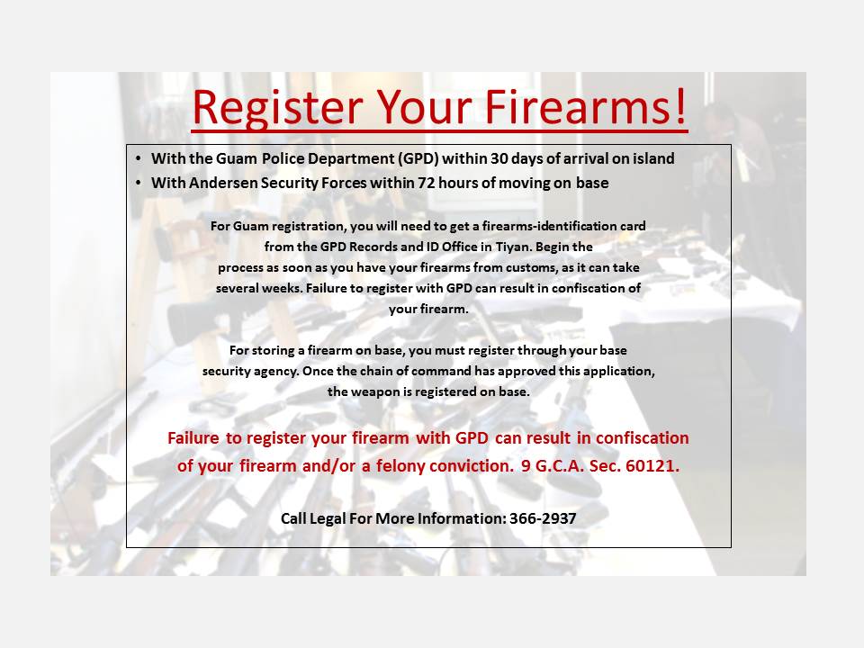Register Your Firearms