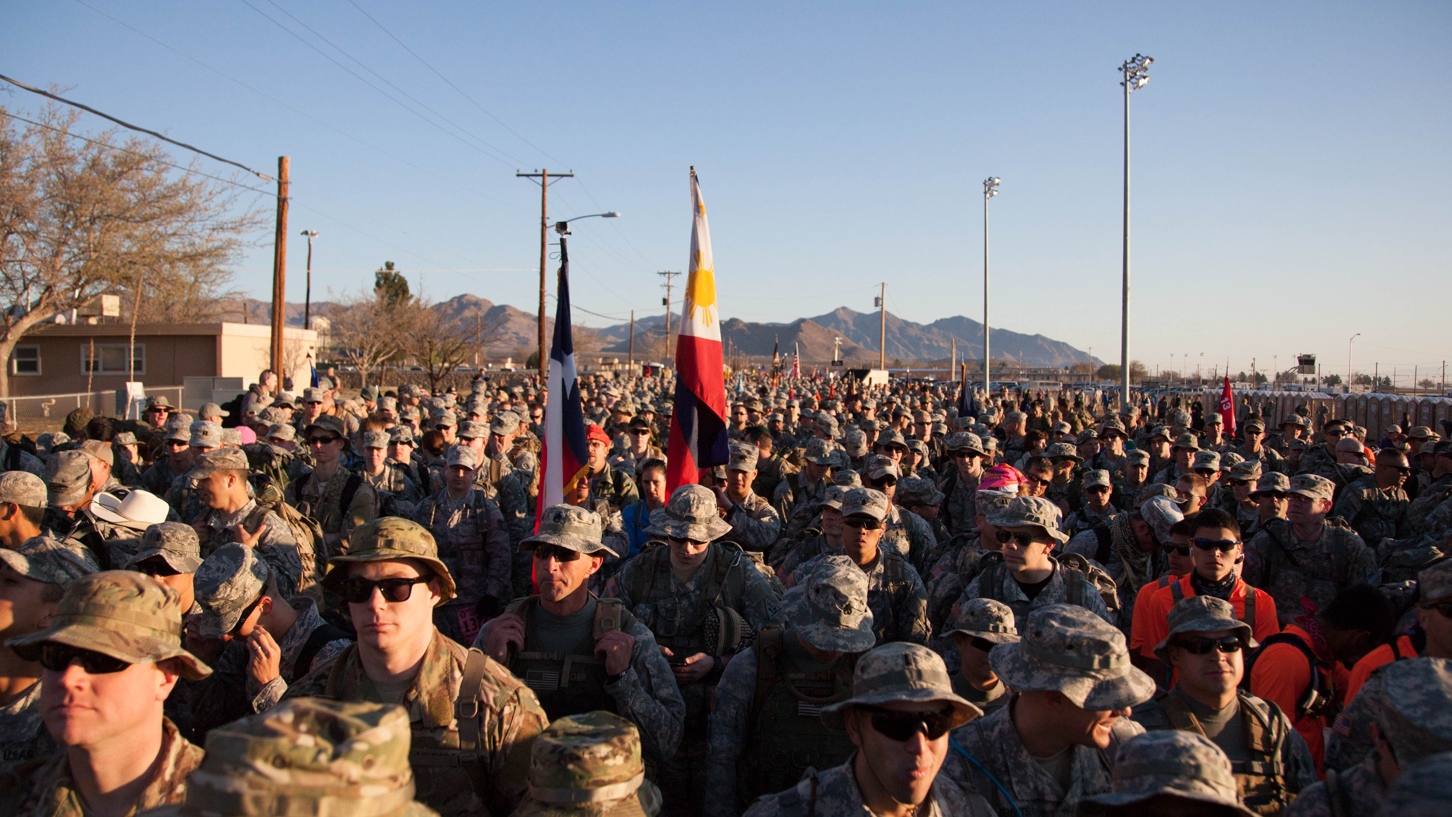 Marching memorial for Bataan Death March