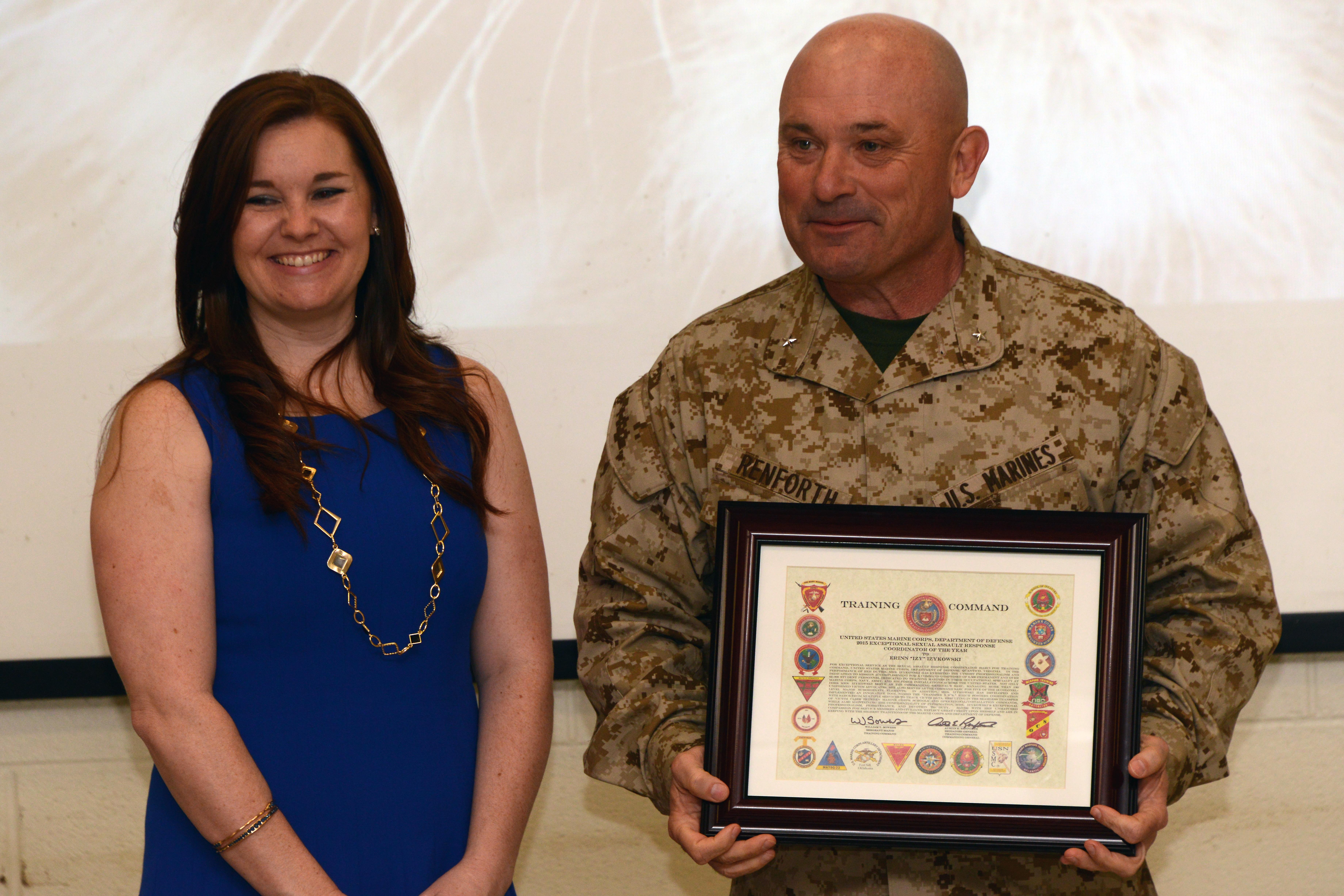 Training Command nominee wins Marine Corps 2015 SARC of the Year