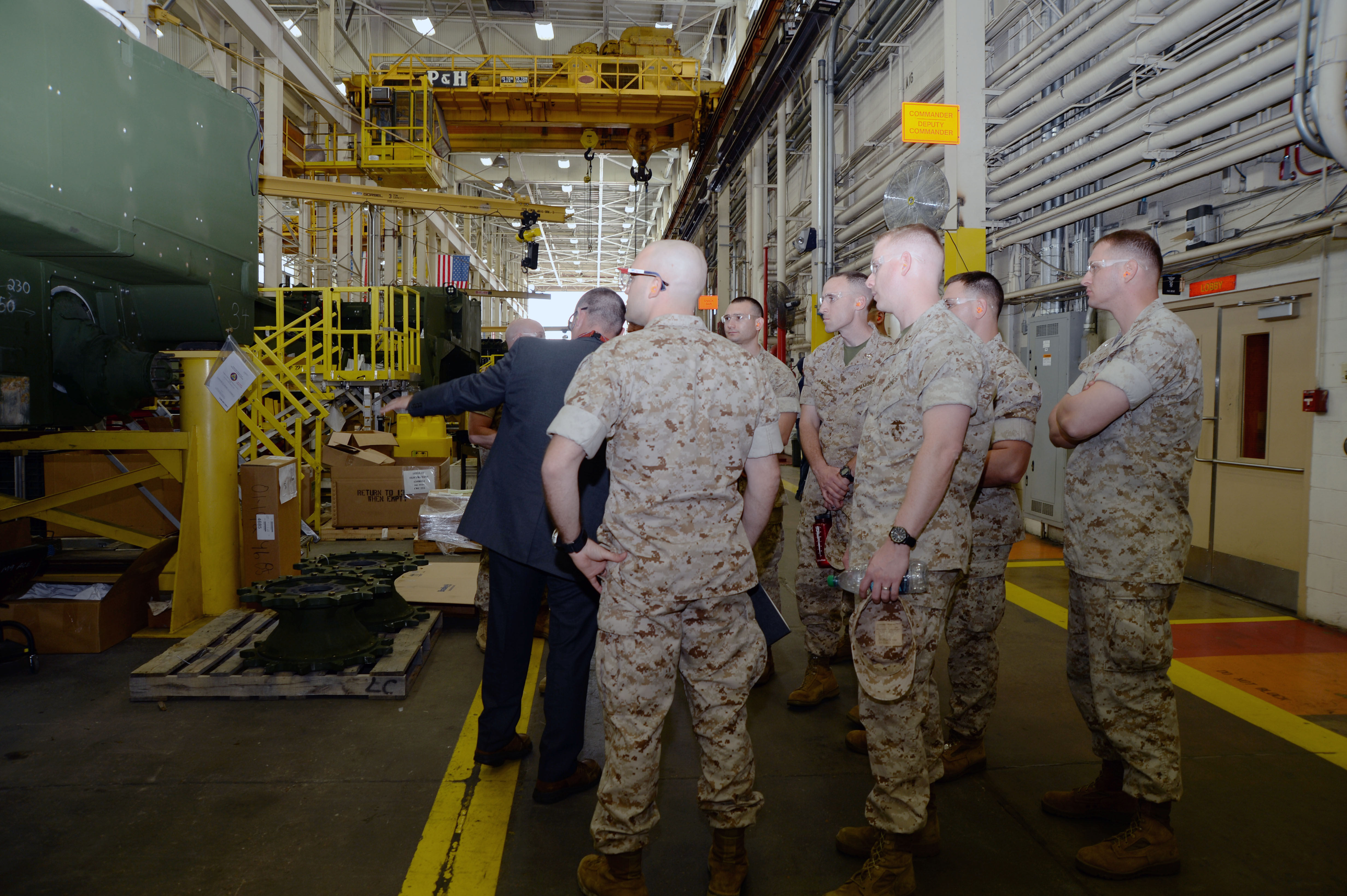 Officers give ‘attention’ during EWS tour on base > Marine Corps ...
