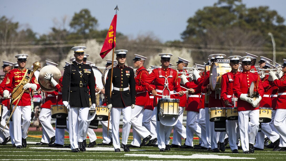 Battle Color Detachment visits MCB Camp Lejeune