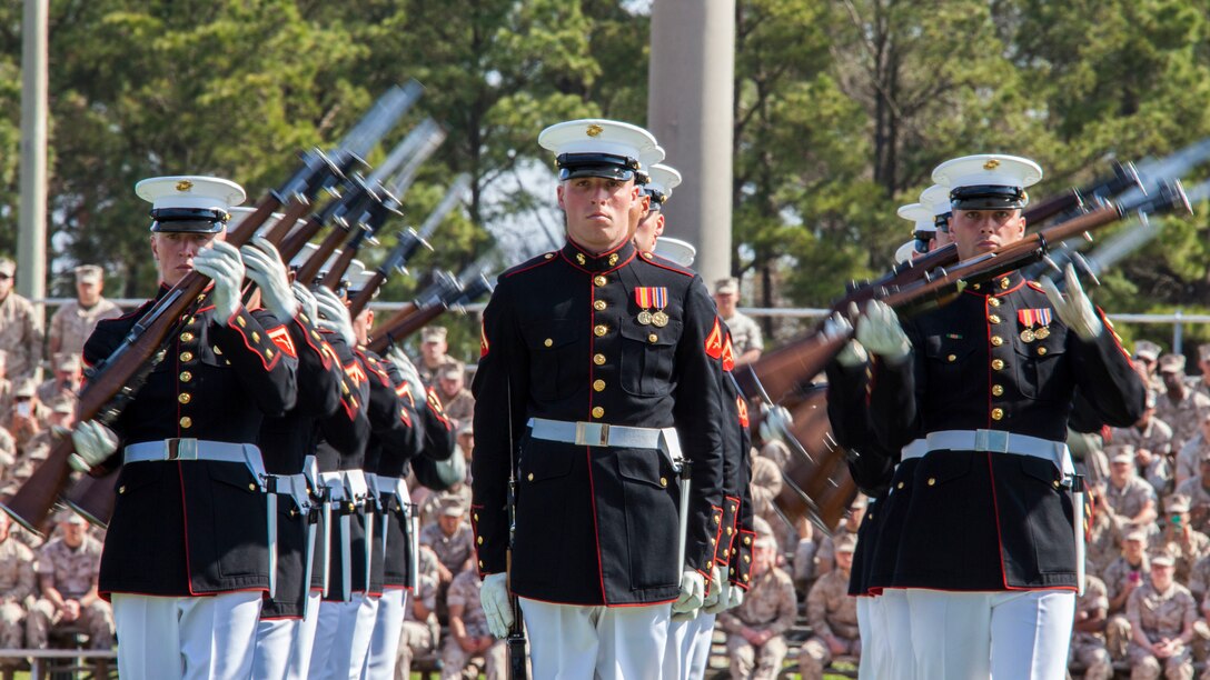 Battle Color Detachment visits MCB Camp Lejeune