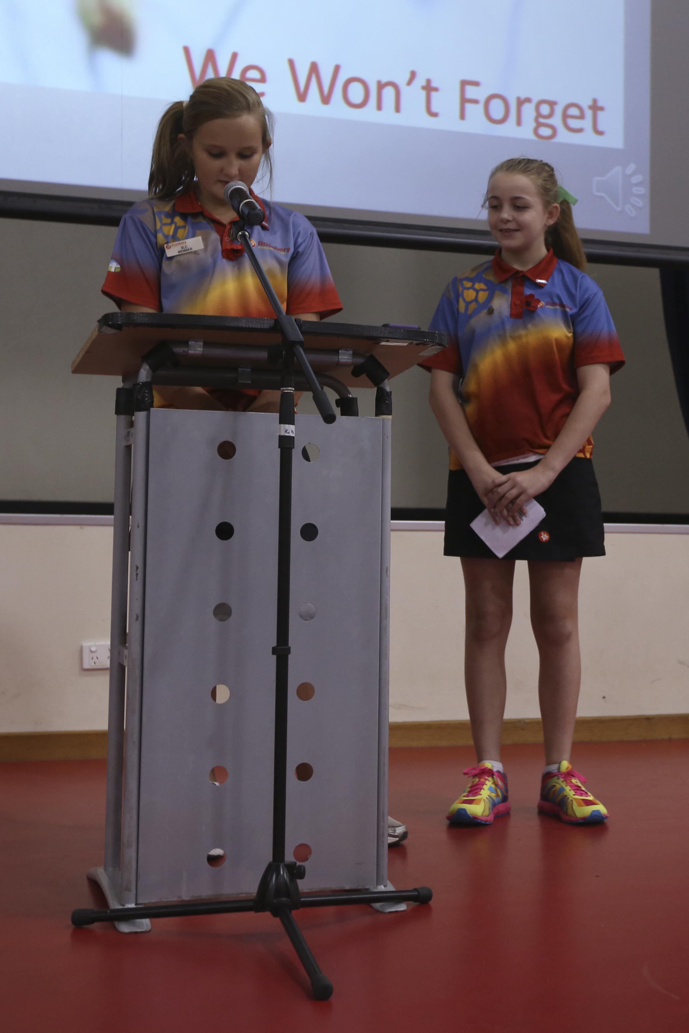 ANZAC Day commemorated at Rosebery Middle School