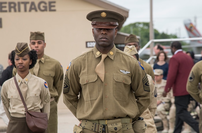 Unveiling ceremony for the Enlisted Tuskegee Airman Exhibit