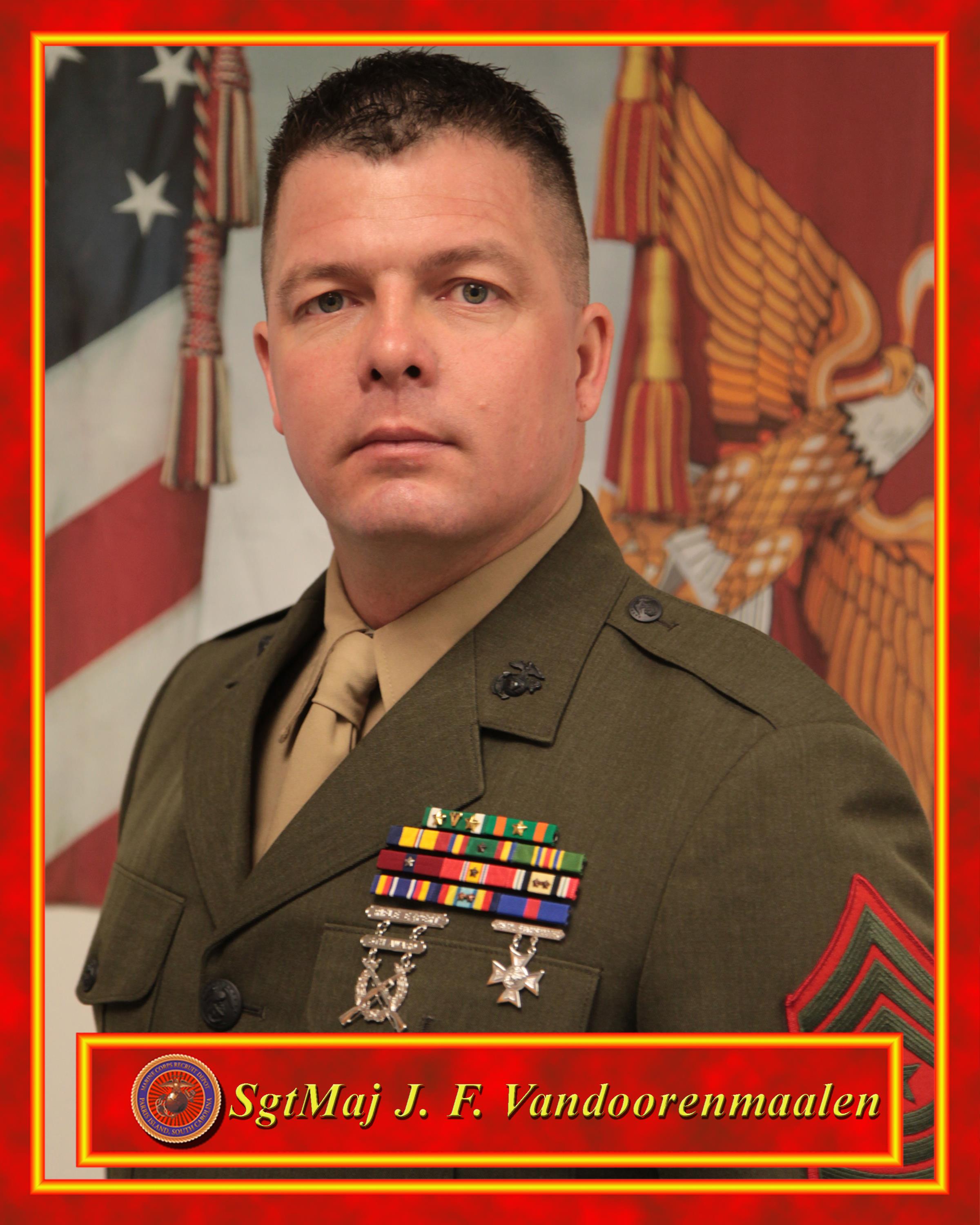 Sgt. Maj. Jody F. Vandoorenmaalen > 6th Marine Corps District > Leaders