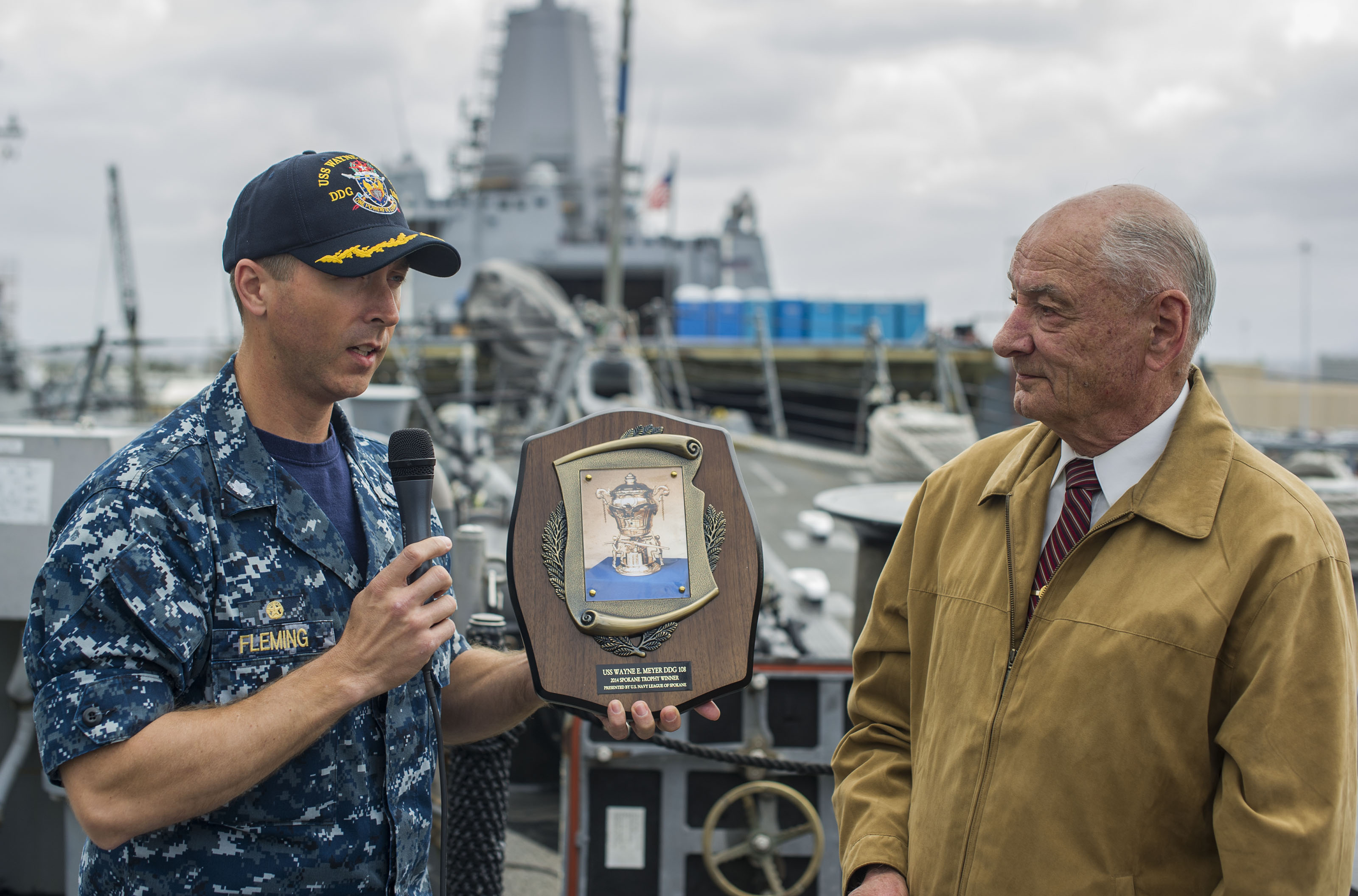 USS Wayne E. Meyer Awarded Coveted Spokane Trophy > United States Navy ...