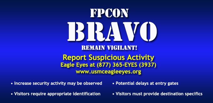 FPCON raised to Bravo