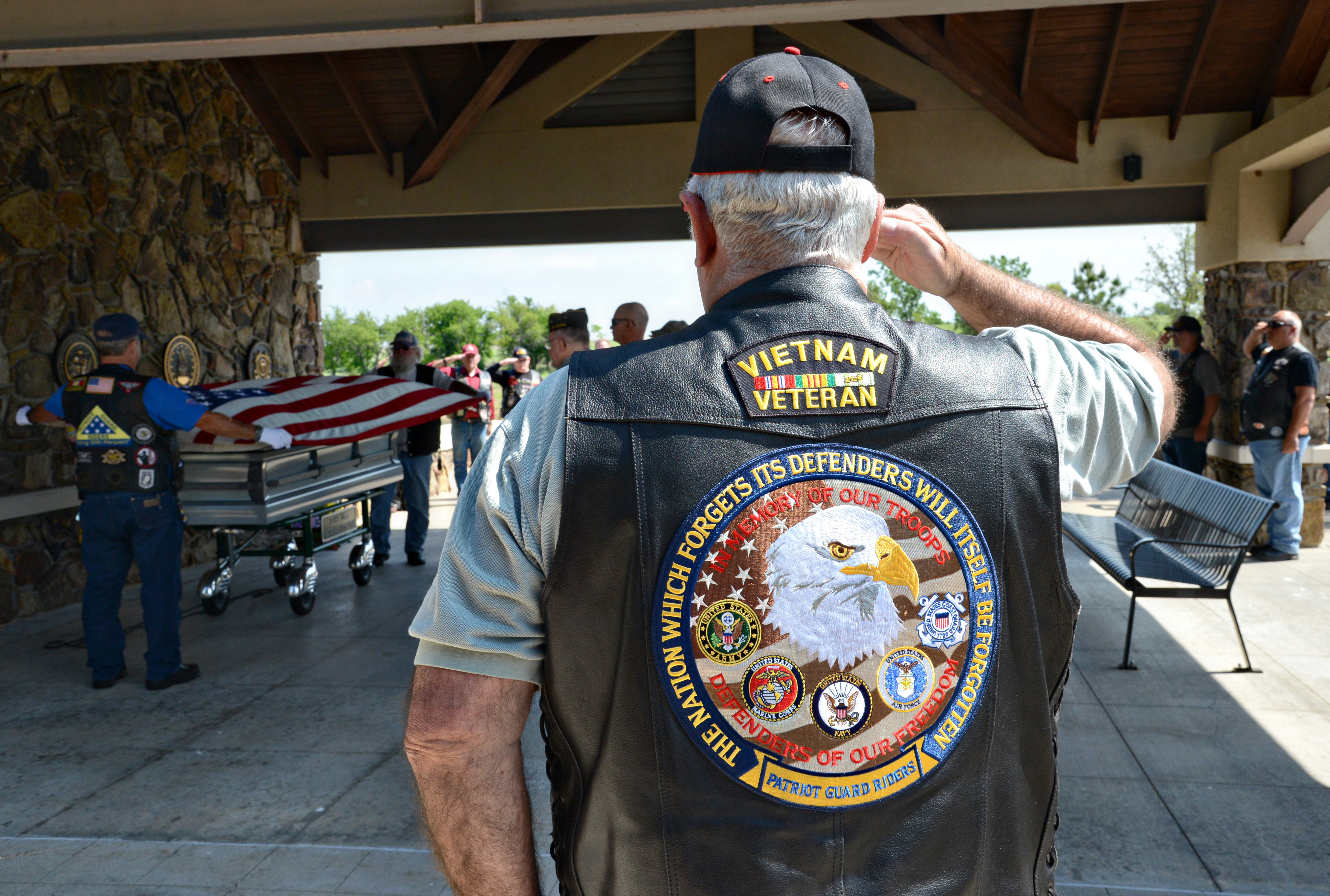 Hundreds pay last respects to homeless Navy vet > Tinker Air Force Base ...