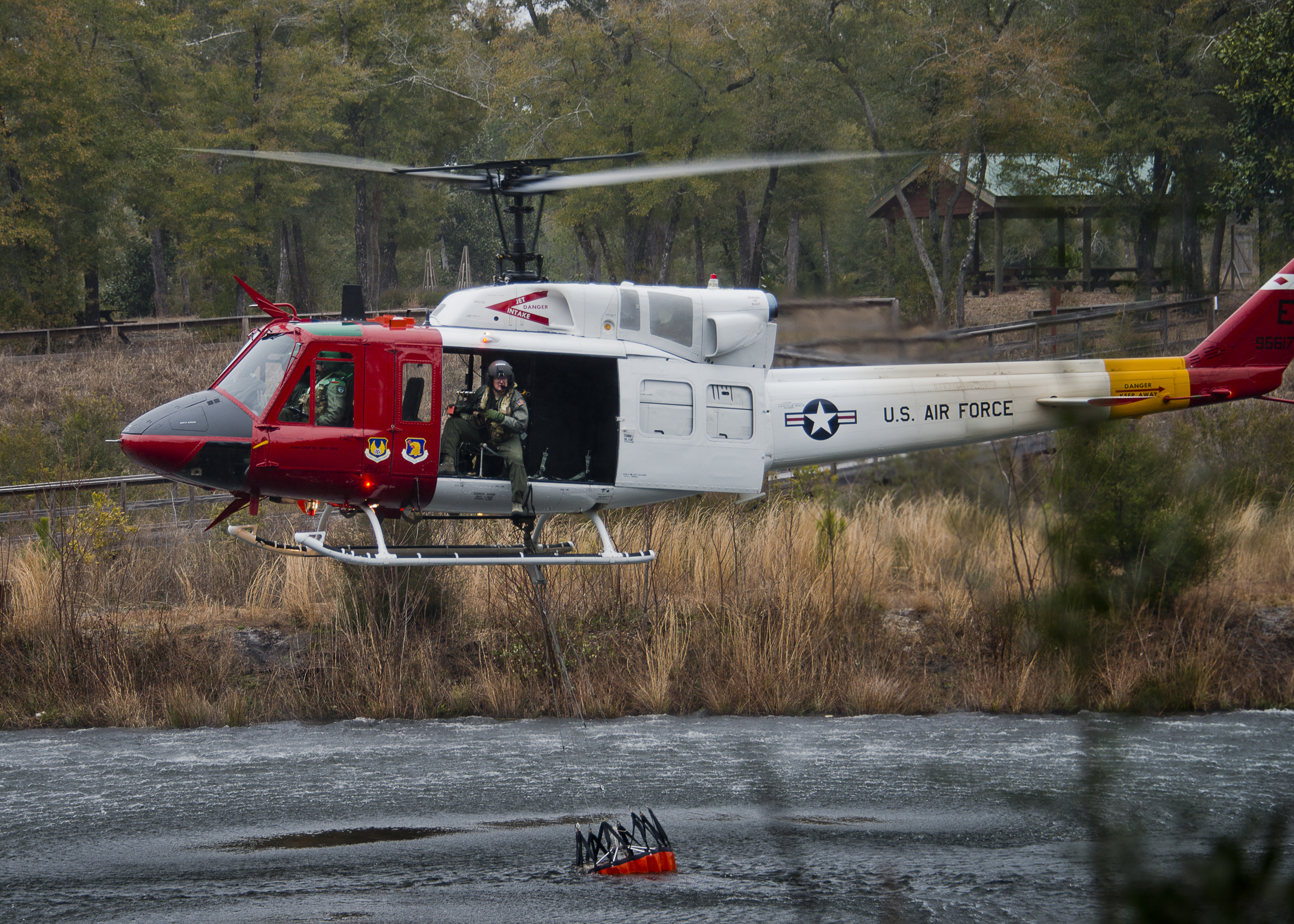 413th FLTS conducts water bucket operations training