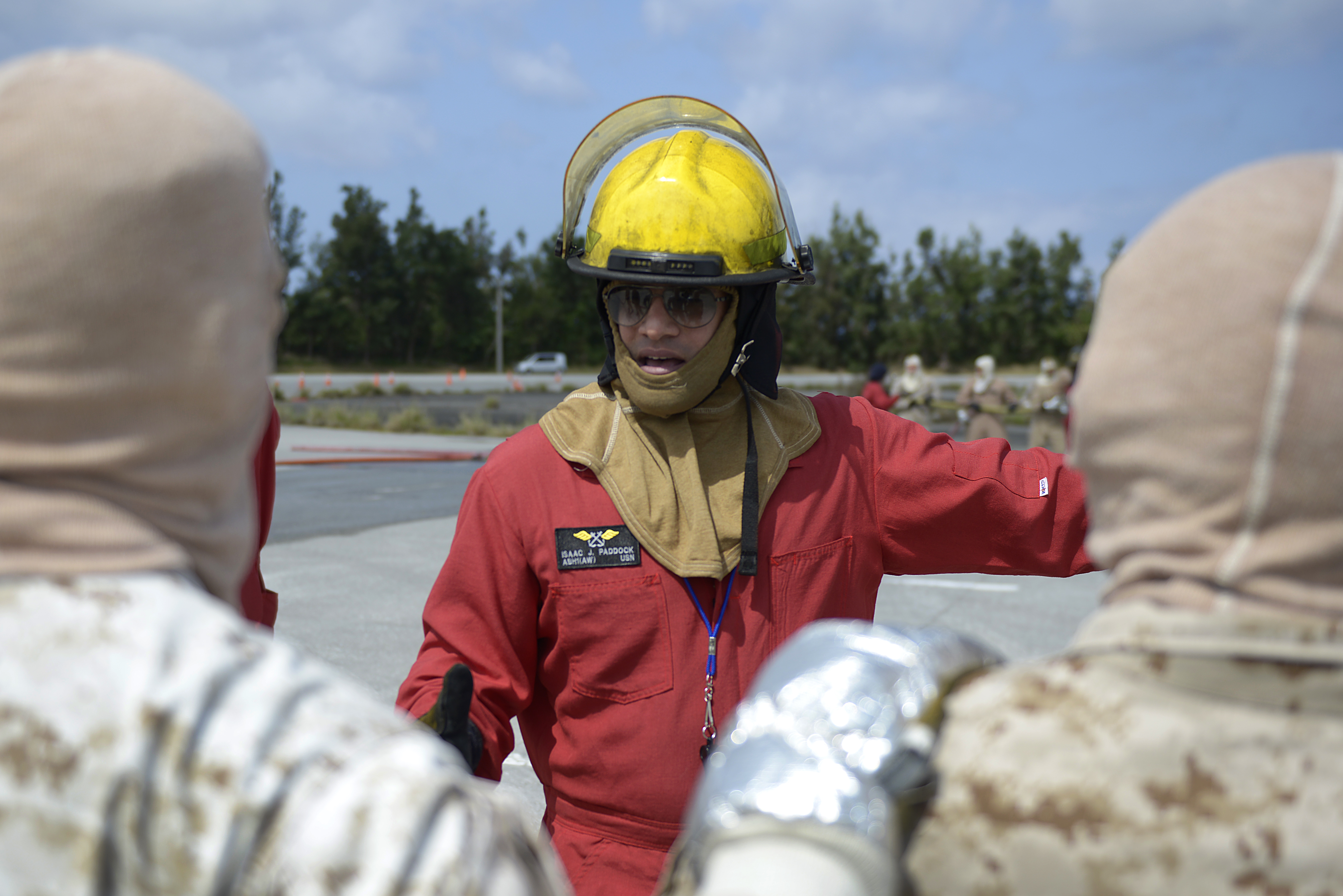 Kadena facilitates joint aircraft firefighter training