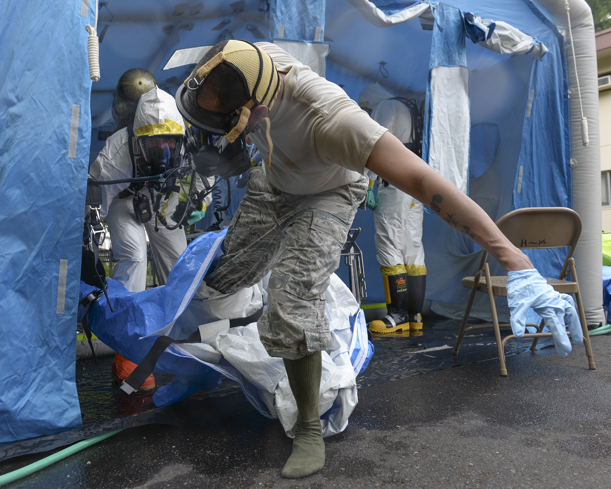 Suits of hazard: Emergency response training > Pacific Air Forces ...