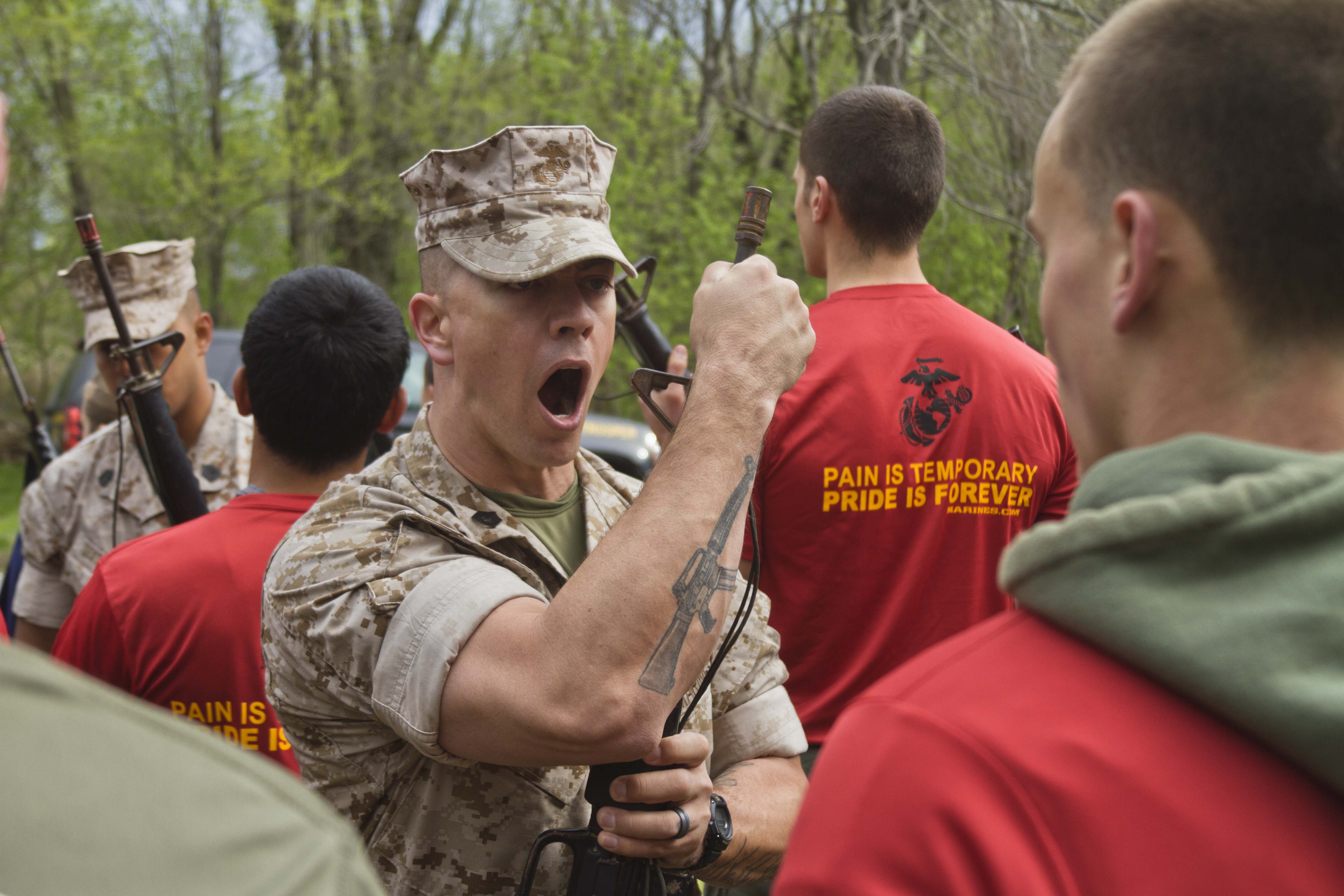 Training exercise prepares college students to become Marine Corps officers