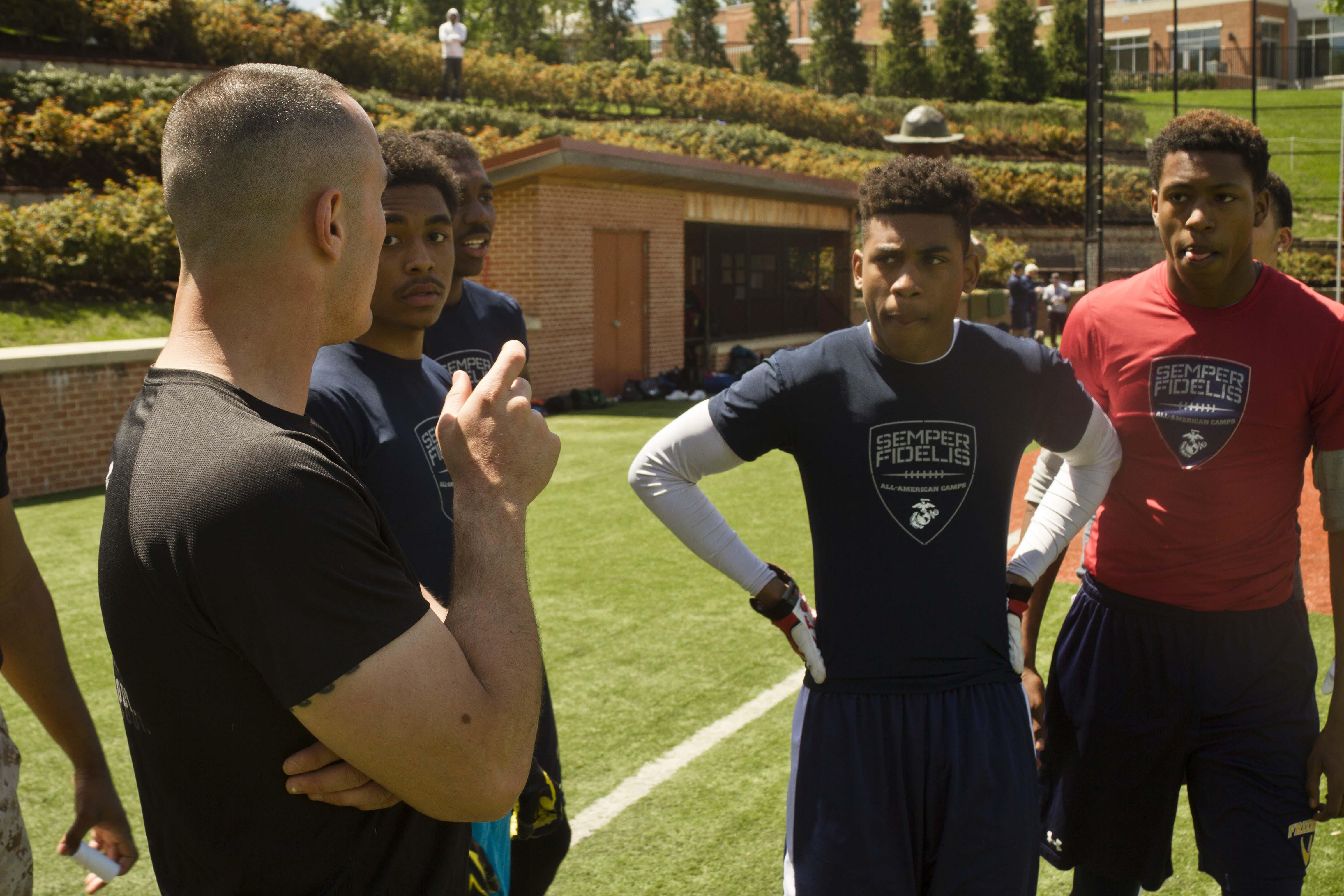 Marine Corps’ Semper Fidelis All-American Football Camp