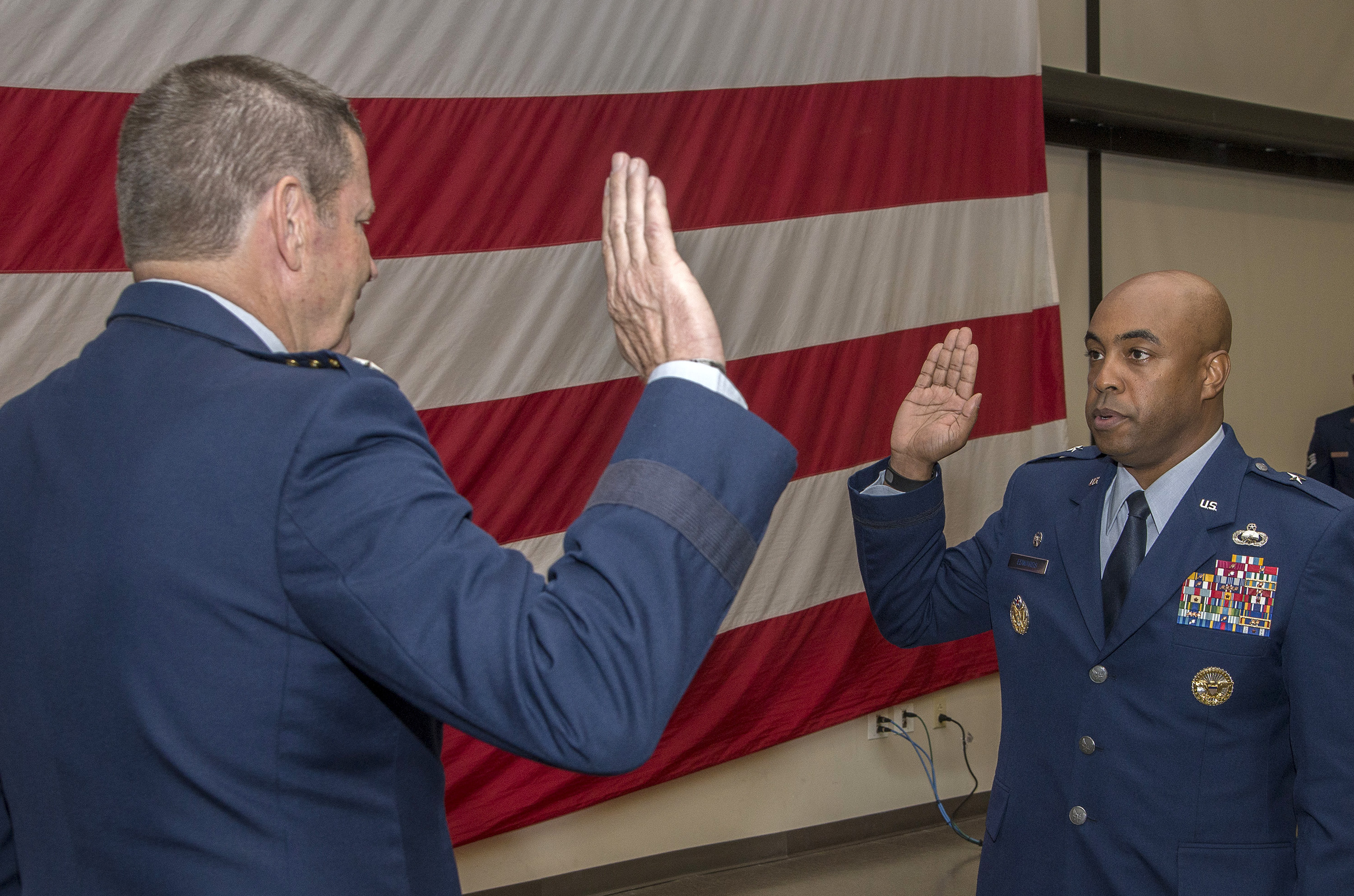 Newly promoted Brig. Gen. Trent H. Edwards