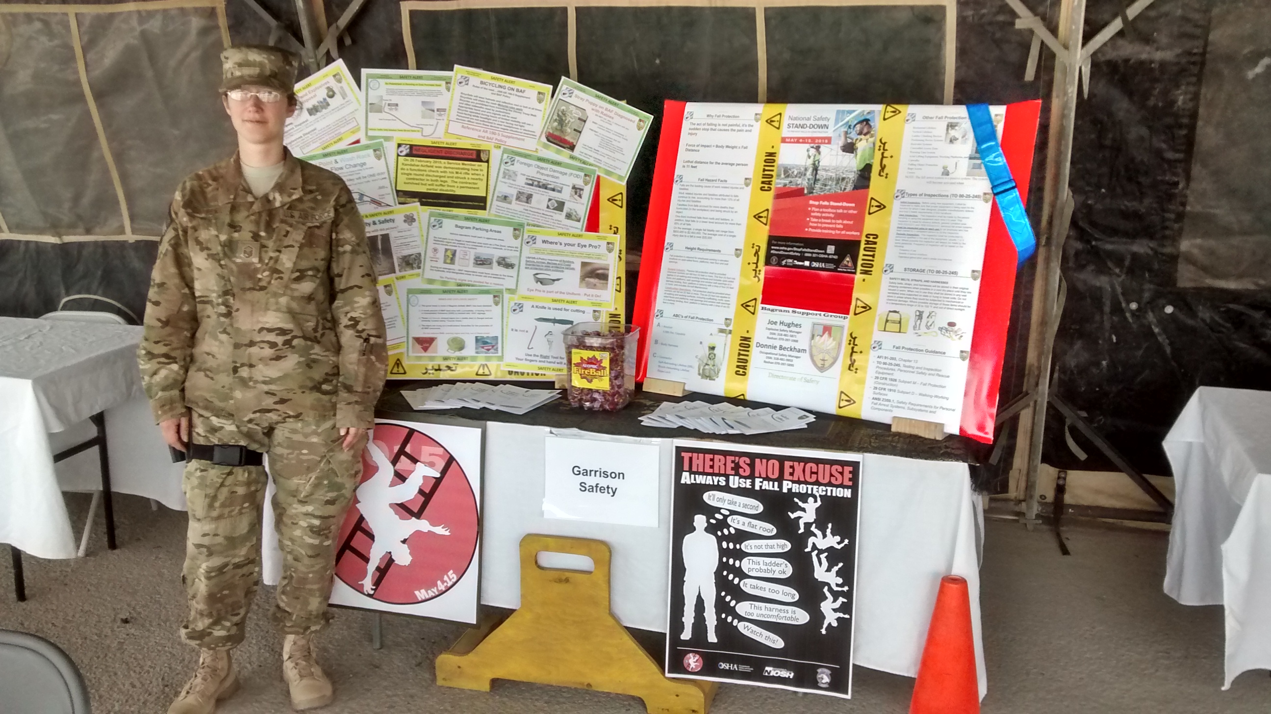 Fall Protection Focus display