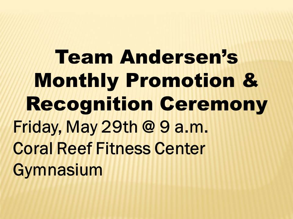 Team Andersen's Monthly Promotion & Recognition Ceremony