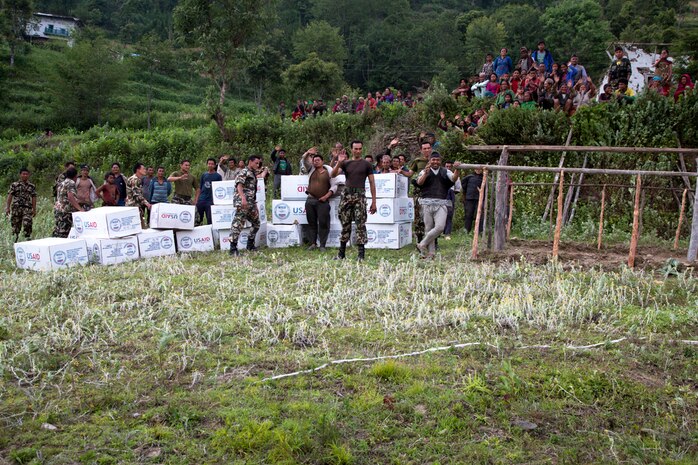 JTF 505 and U.S. AID deliver relief supplies