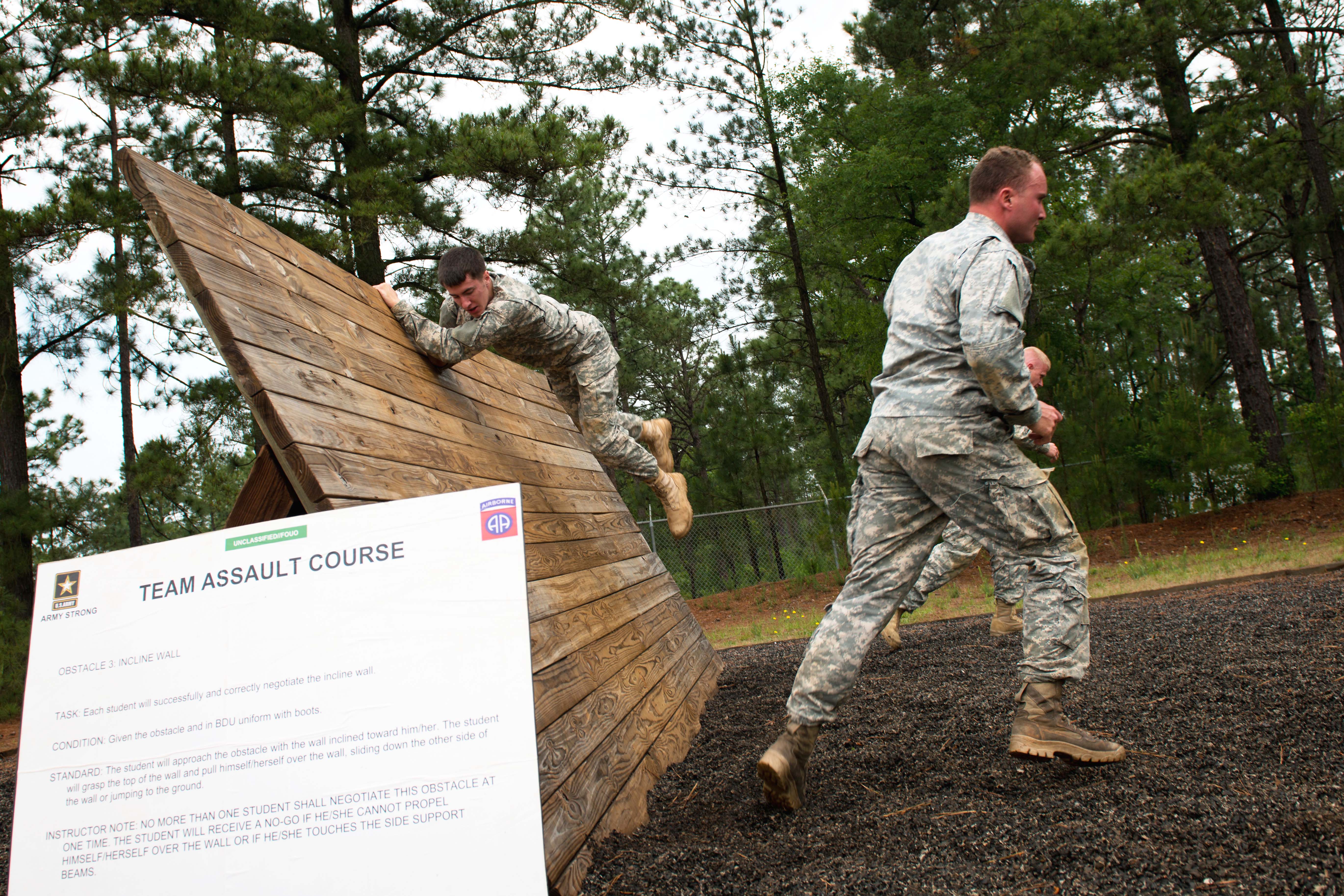 Army Obstacle Course Wall