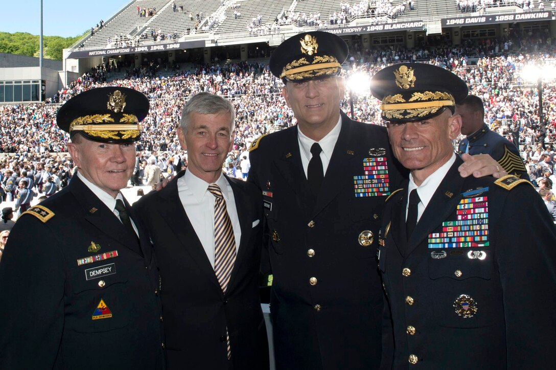 Left to right: Army Gen. Martin E. Dempsey, chairman of the Joint ...
