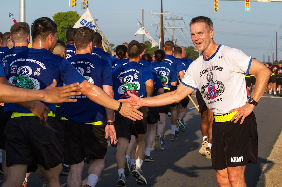 Army Maj. Gen. Richard D. Clarke, commander of the 82nd Airborne ...