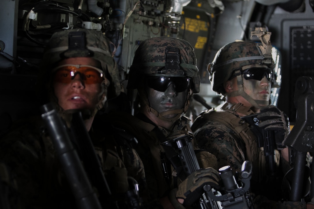 Marines with 1/2 take it to the Jungle during regimental air assault