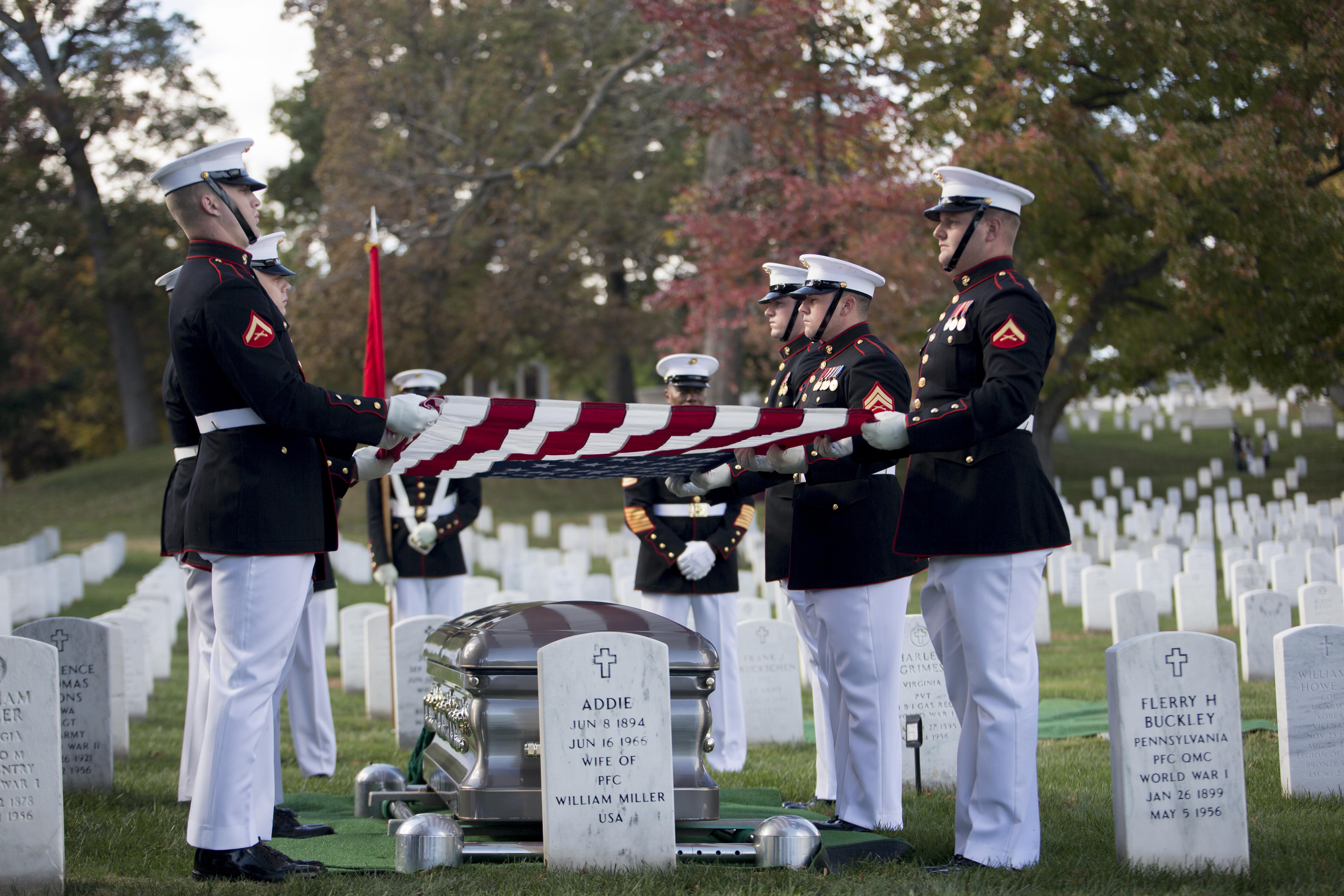 Marine Corps Flag Folded
