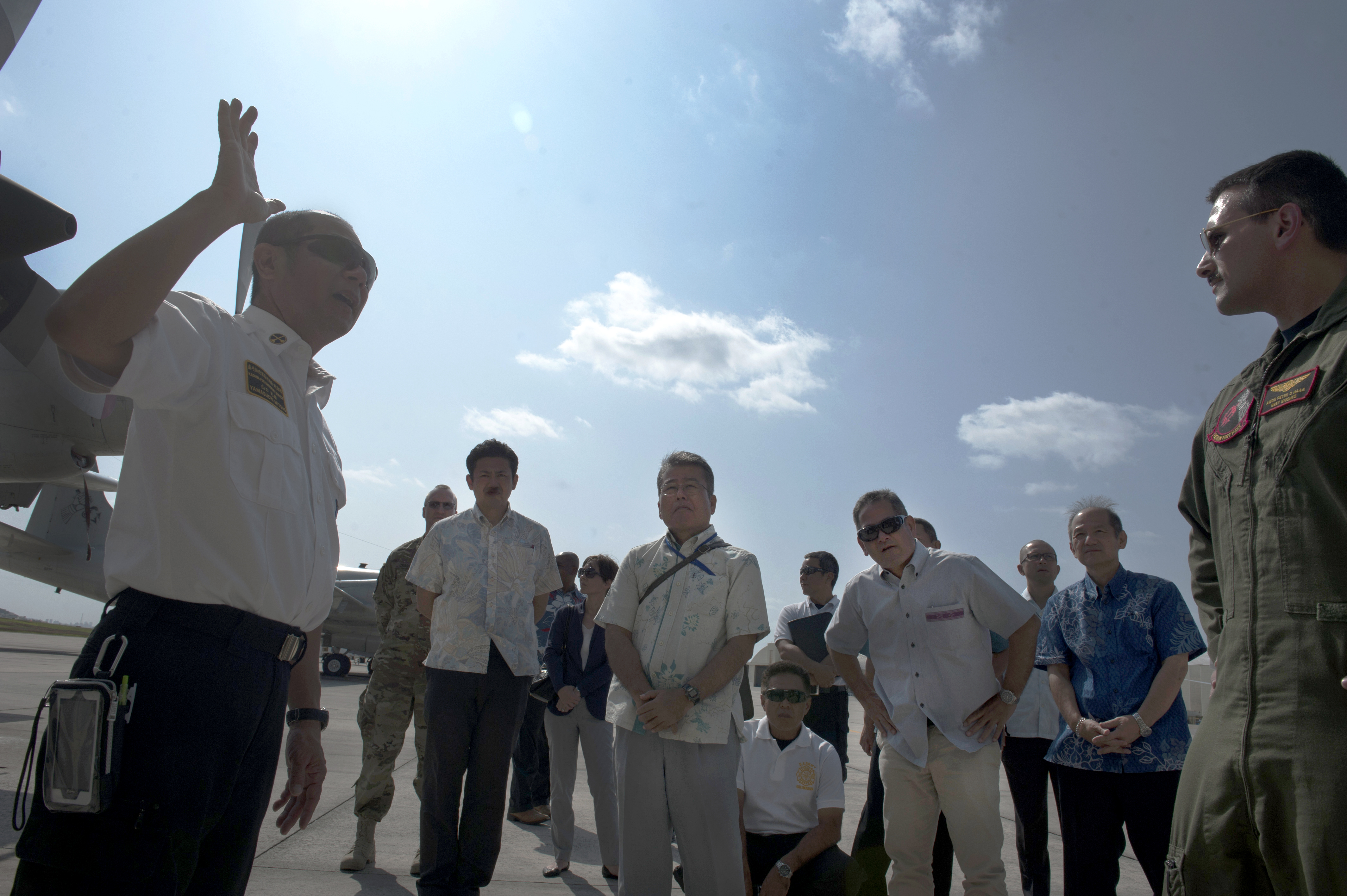 Japan, U.S. responders participate in aircraft egress training