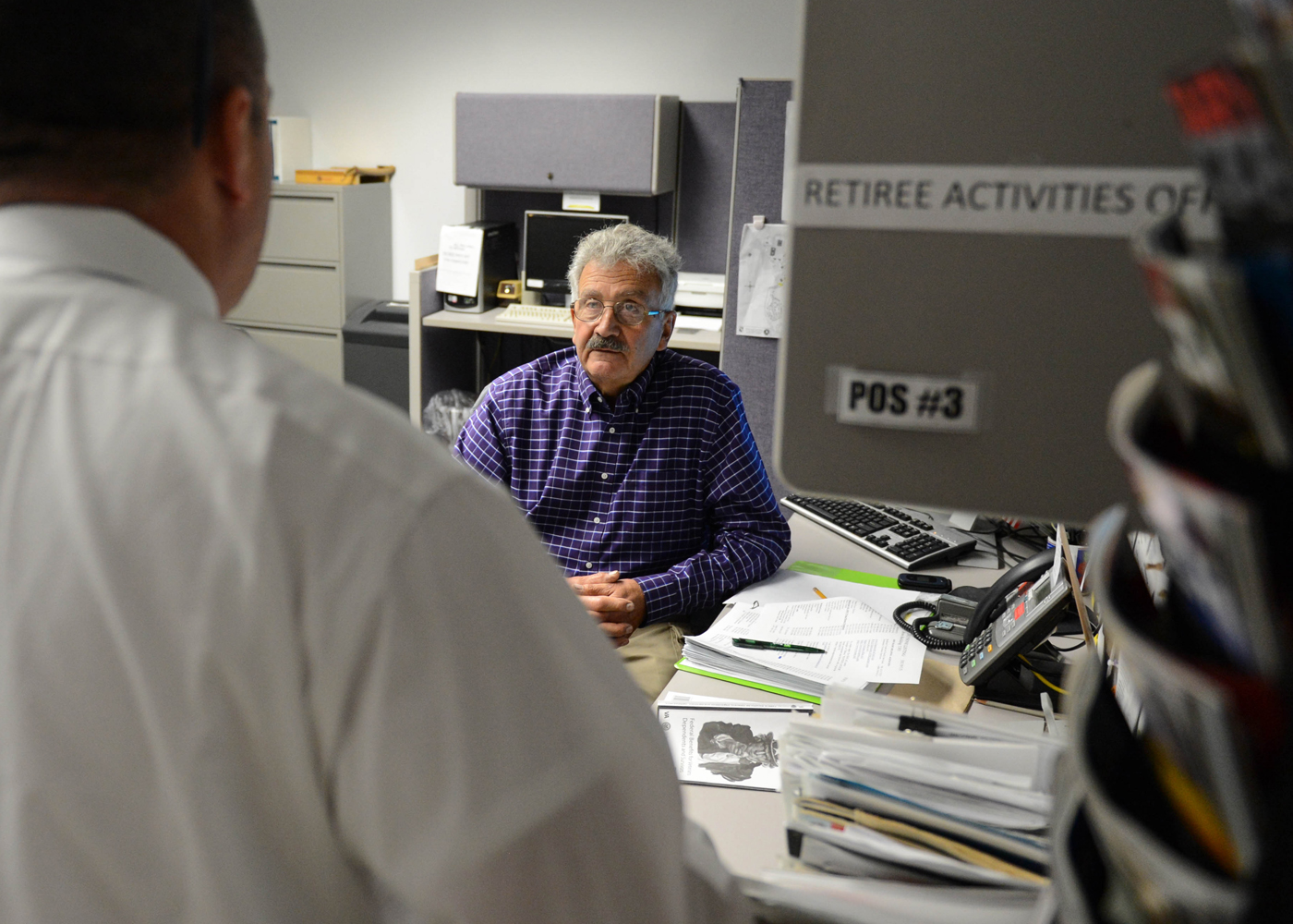 Retired military veterans volunteering for each other