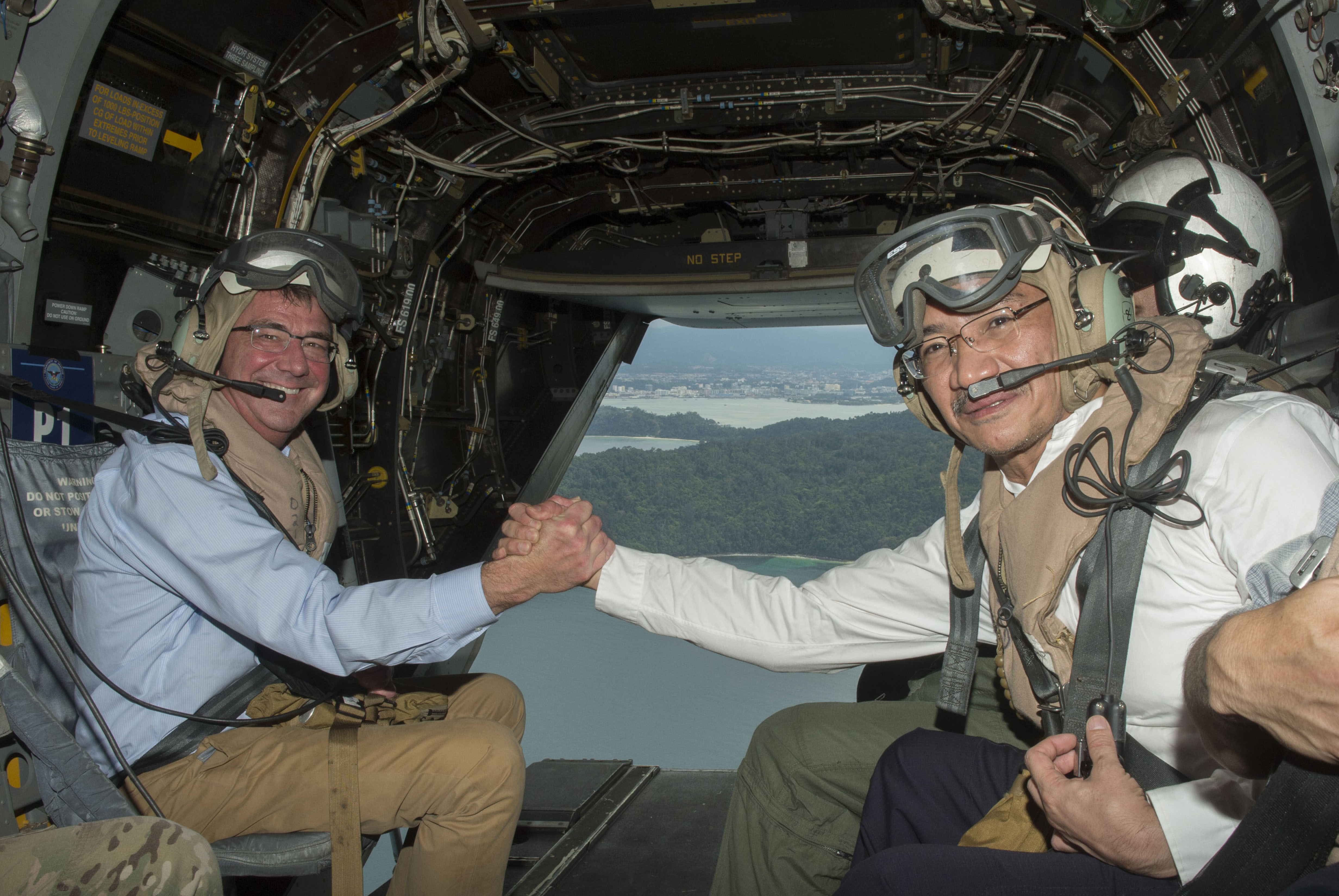 Helicopter Handshake | U.S. Department of War