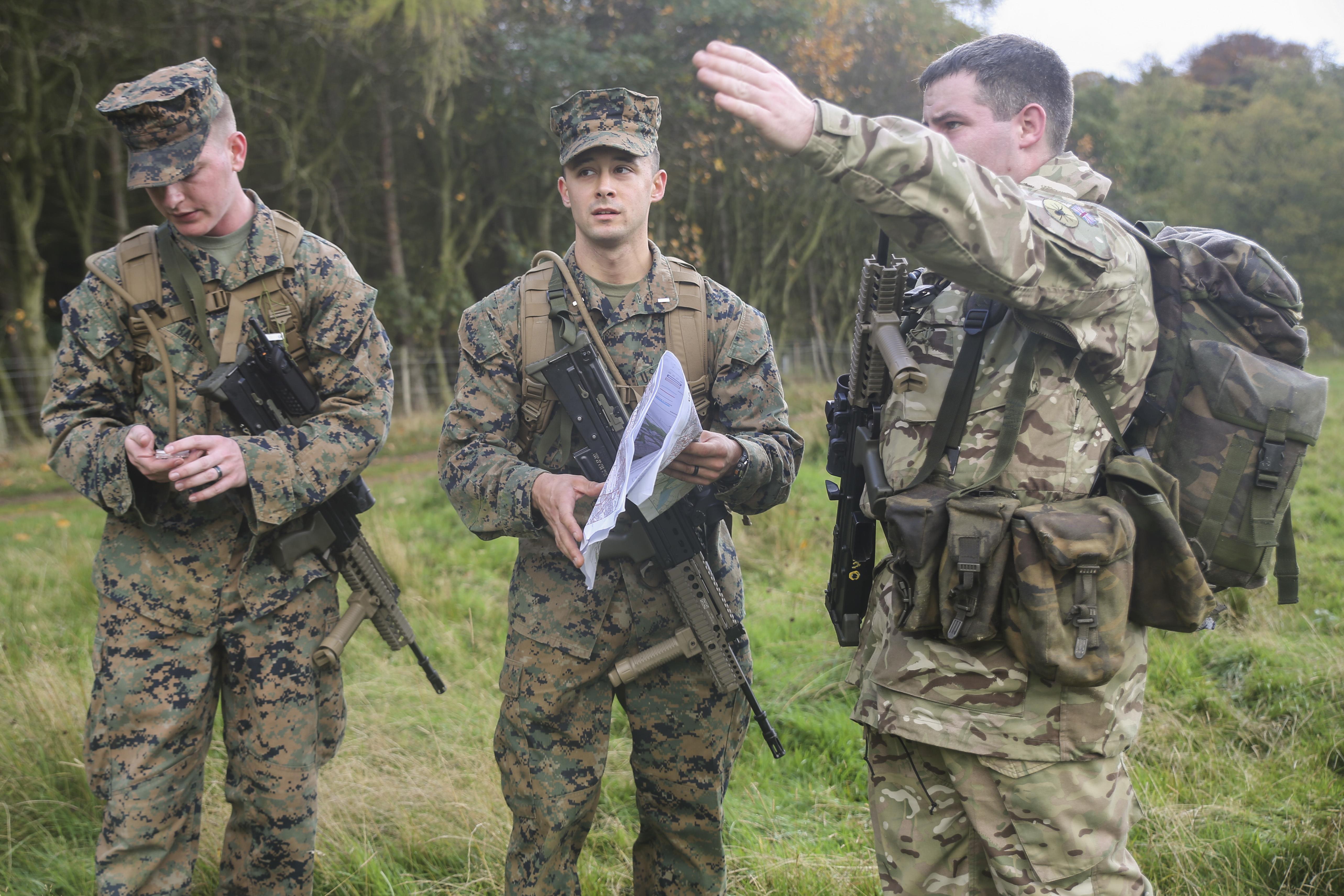 U.S. Marines, British Army team up for military skills exercise