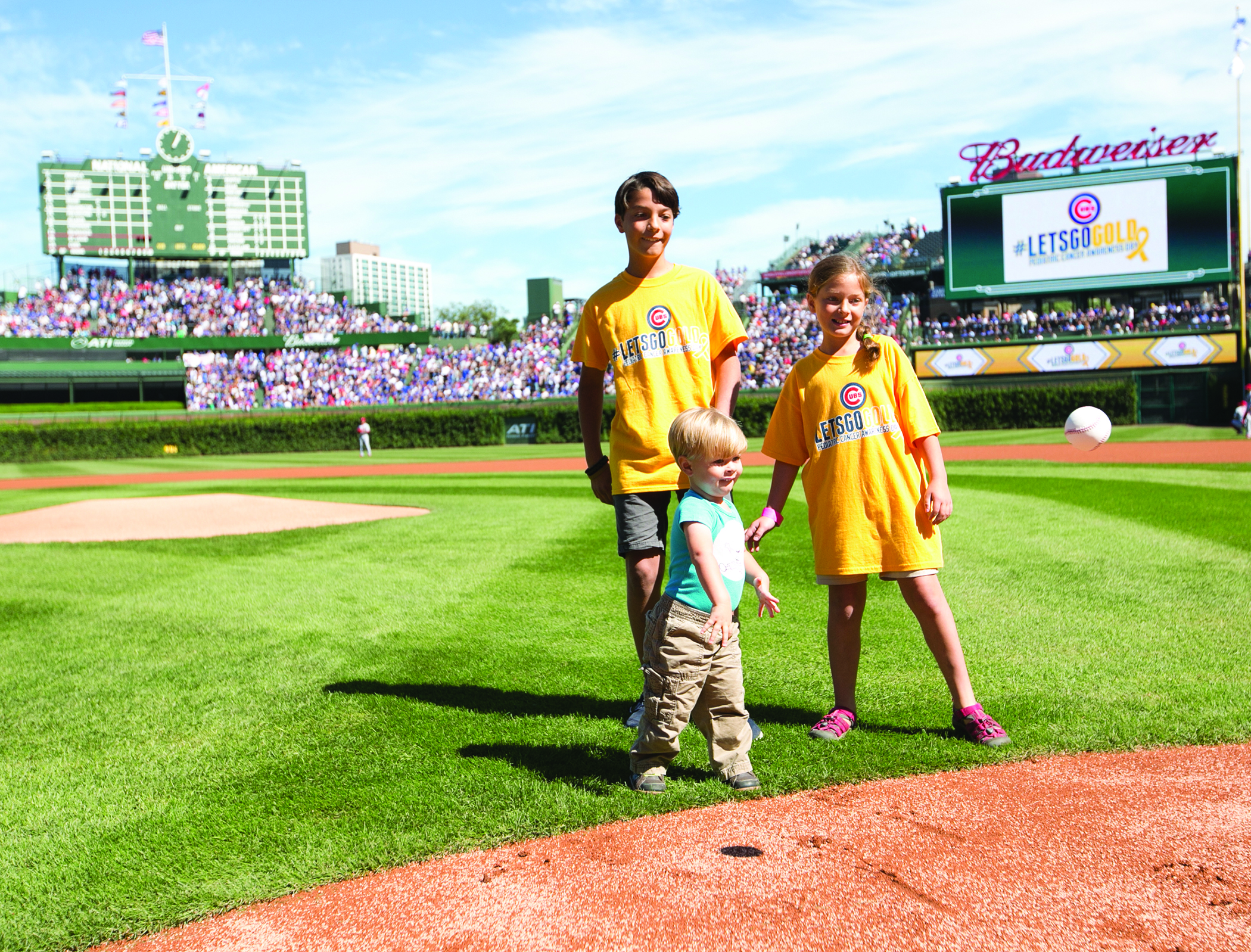 Cubs first pitch